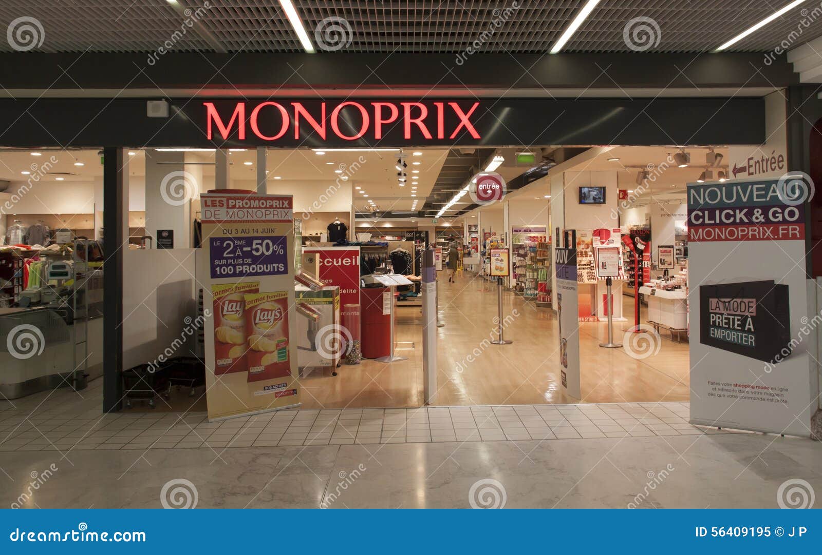 Monoprix Un Magasin De Détail Image éditorial - Image du conception ...