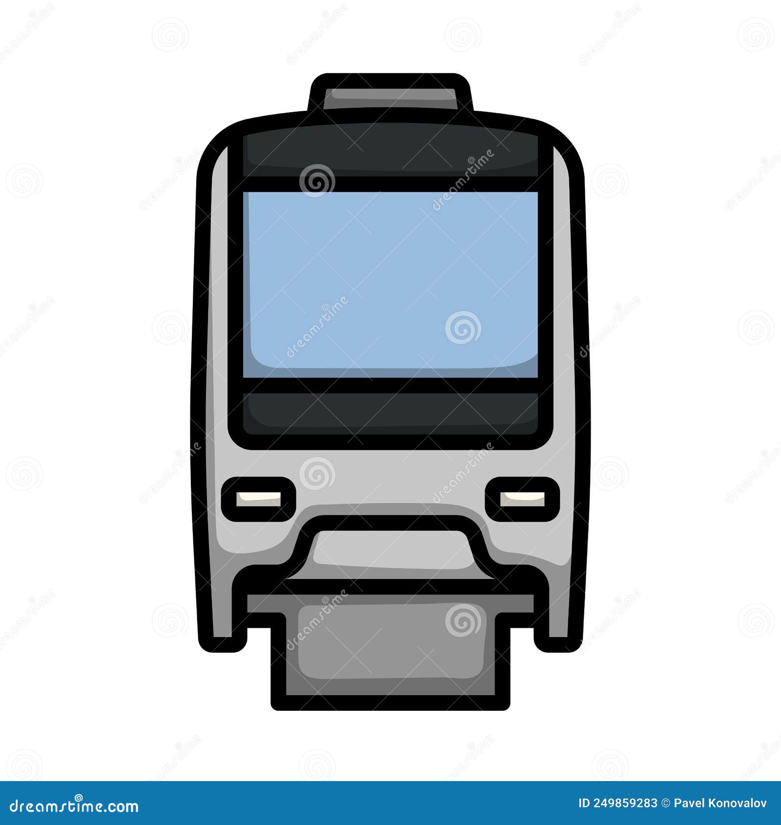 Monorail Icon stock vector. Illustration of urban, station - 249859283