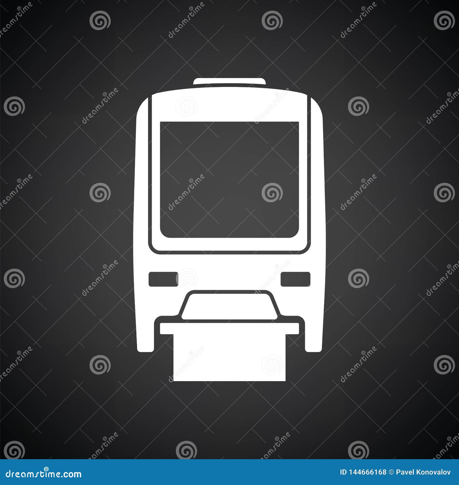 Monorail Icon Logo Design. Simple Flat Vector | CartoonDealer.com ...