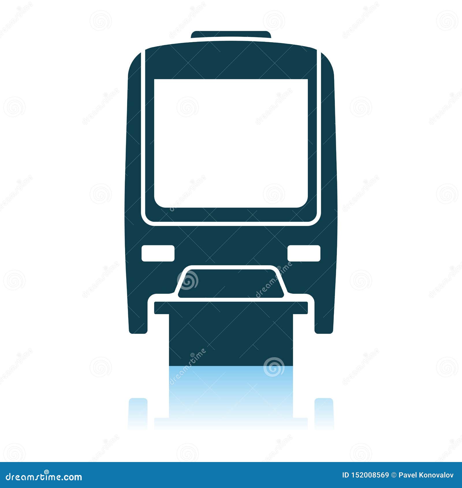 Monorail Icon Front View stock vector. Illustration of view - 152008569