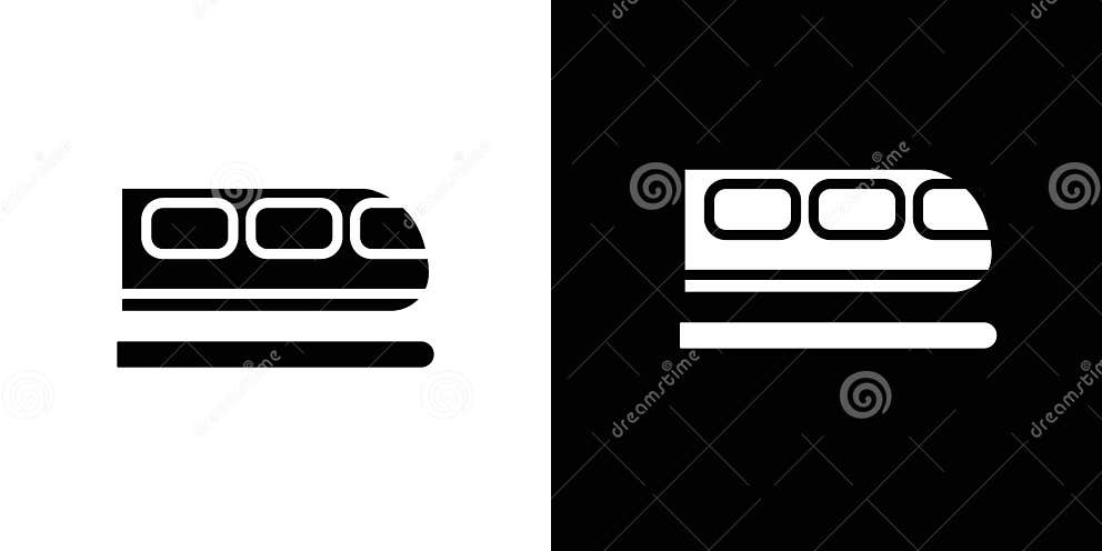 Monorail Icon Isolated Flat Vector in Outline Stock Vector ...