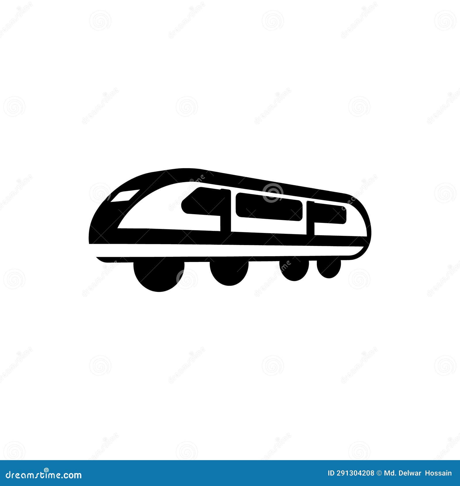 Monorail icon stock illustration. Illustration of mass - 291304208