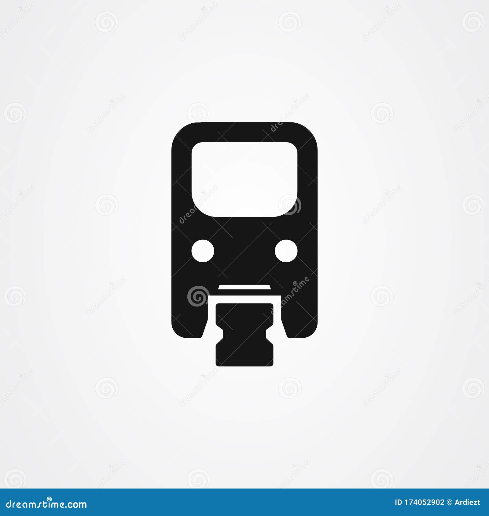Monorail Icon Logo Design. Simple Flat Vector Stock Vector ...
