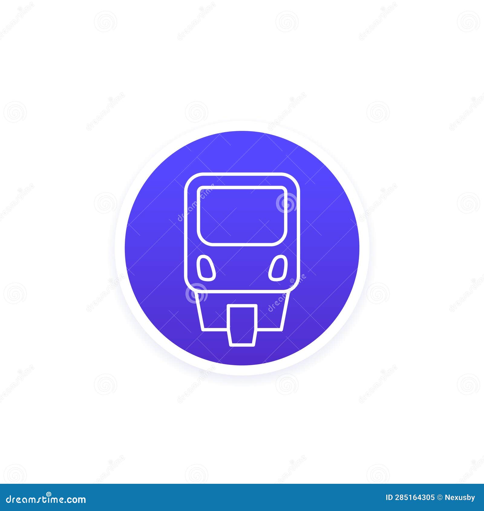 Monorail Line Icon, Single Rail Train Vector Stock Vector ...