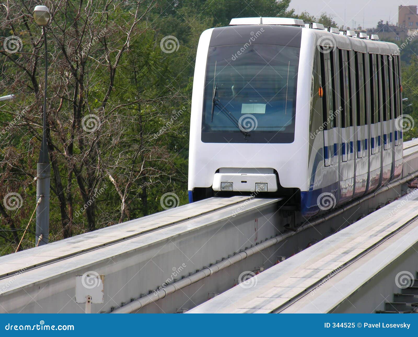 Monorail moscow stock image. Image of streaks, moscow, lane - 344525