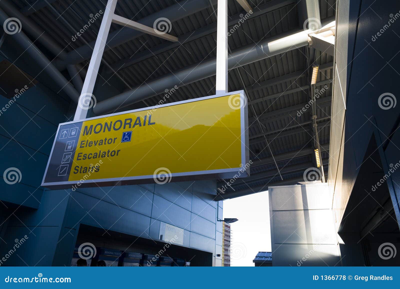 Monorail Signage editorial stock photo. Image of station - 1366778