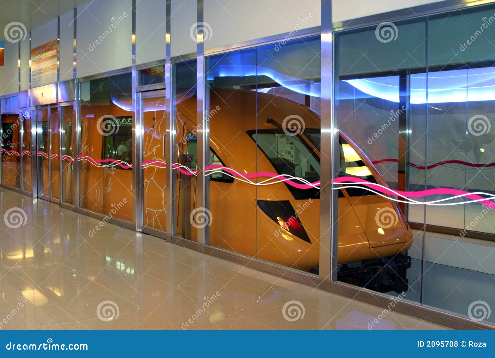 Monorail station stock photo. Image of tunnel, transportation - 2095708