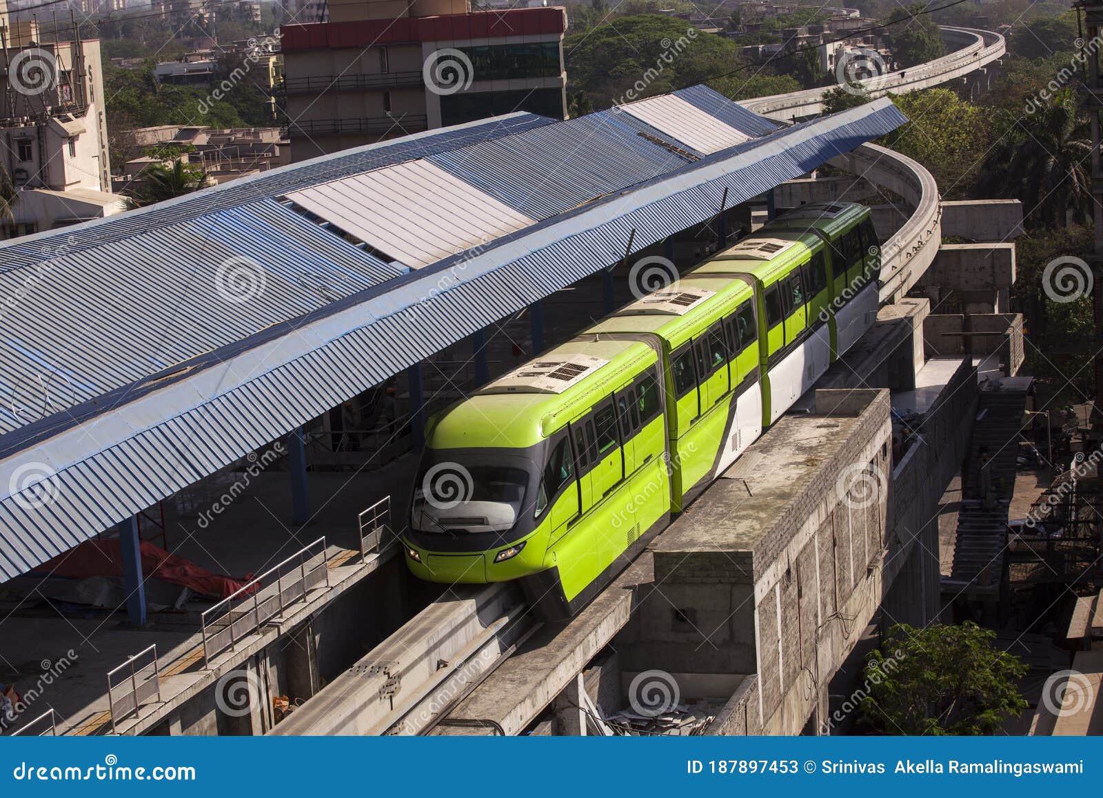 Monorail Test Trails at Chembur, Mumbai Editorial Stock Photo - Image ...