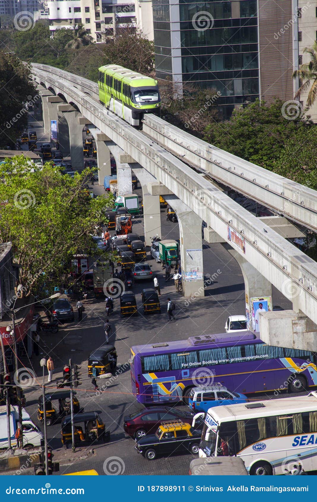 Monorail Test Trails at Chembur, Mumbai Editorial Photo - Image of ...