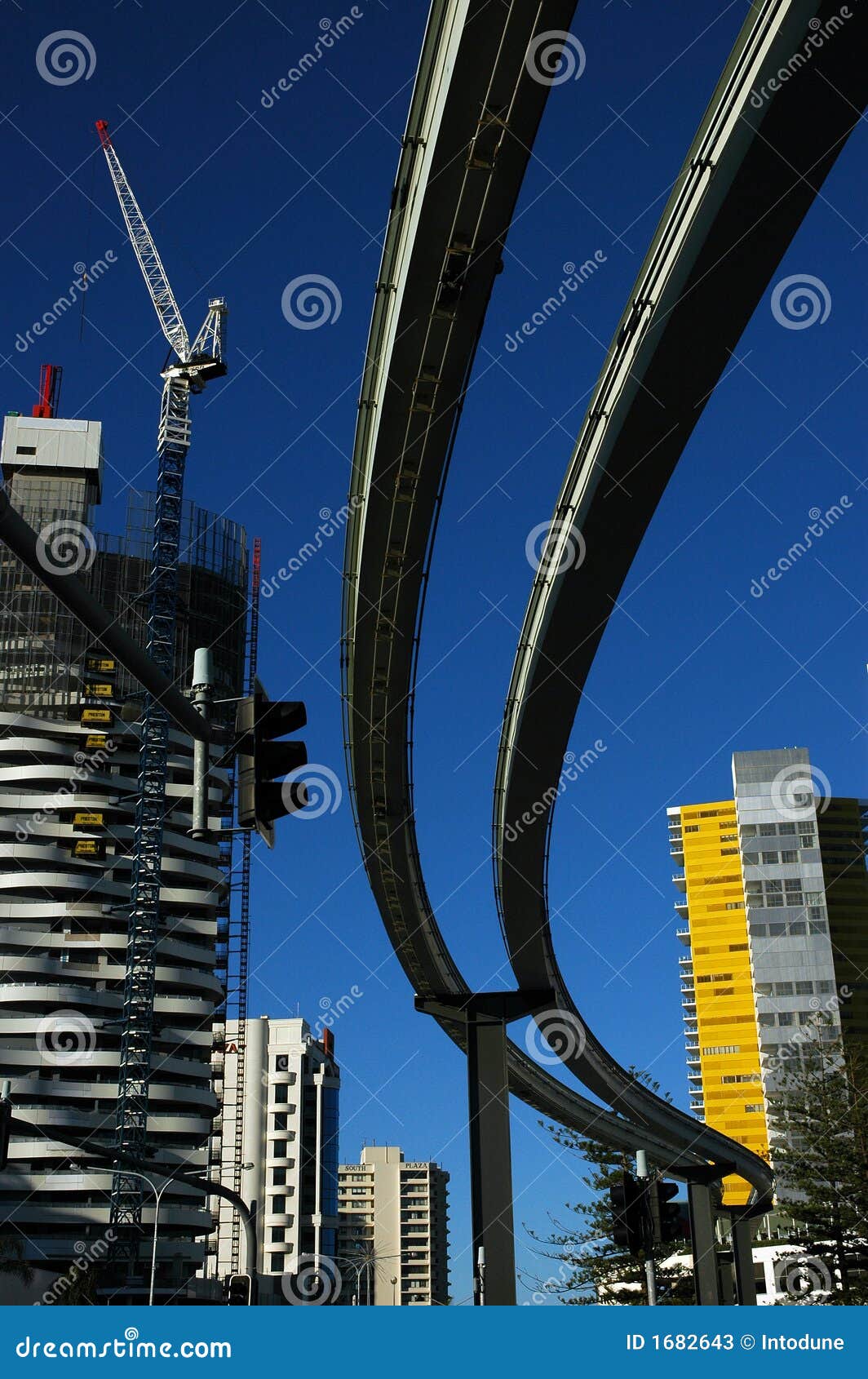 Monorail Track stock image. Image of lines, development - 1682643
