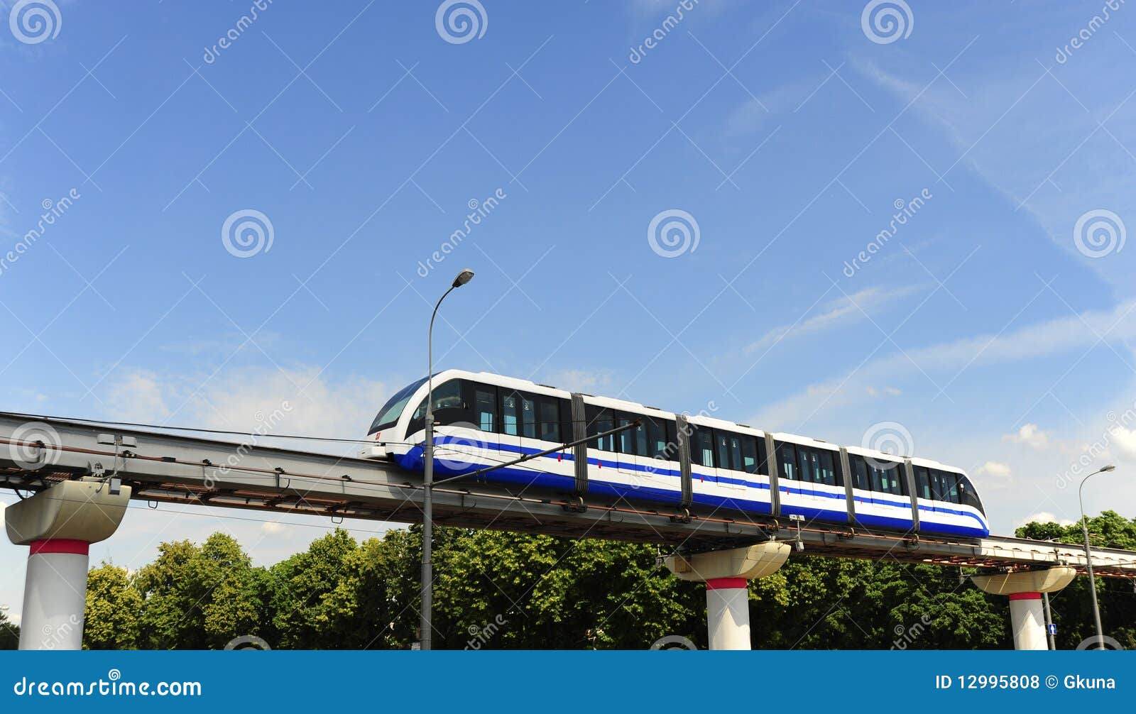 Monorail Train stock photo. Image of metropolis, moscow - 12995808