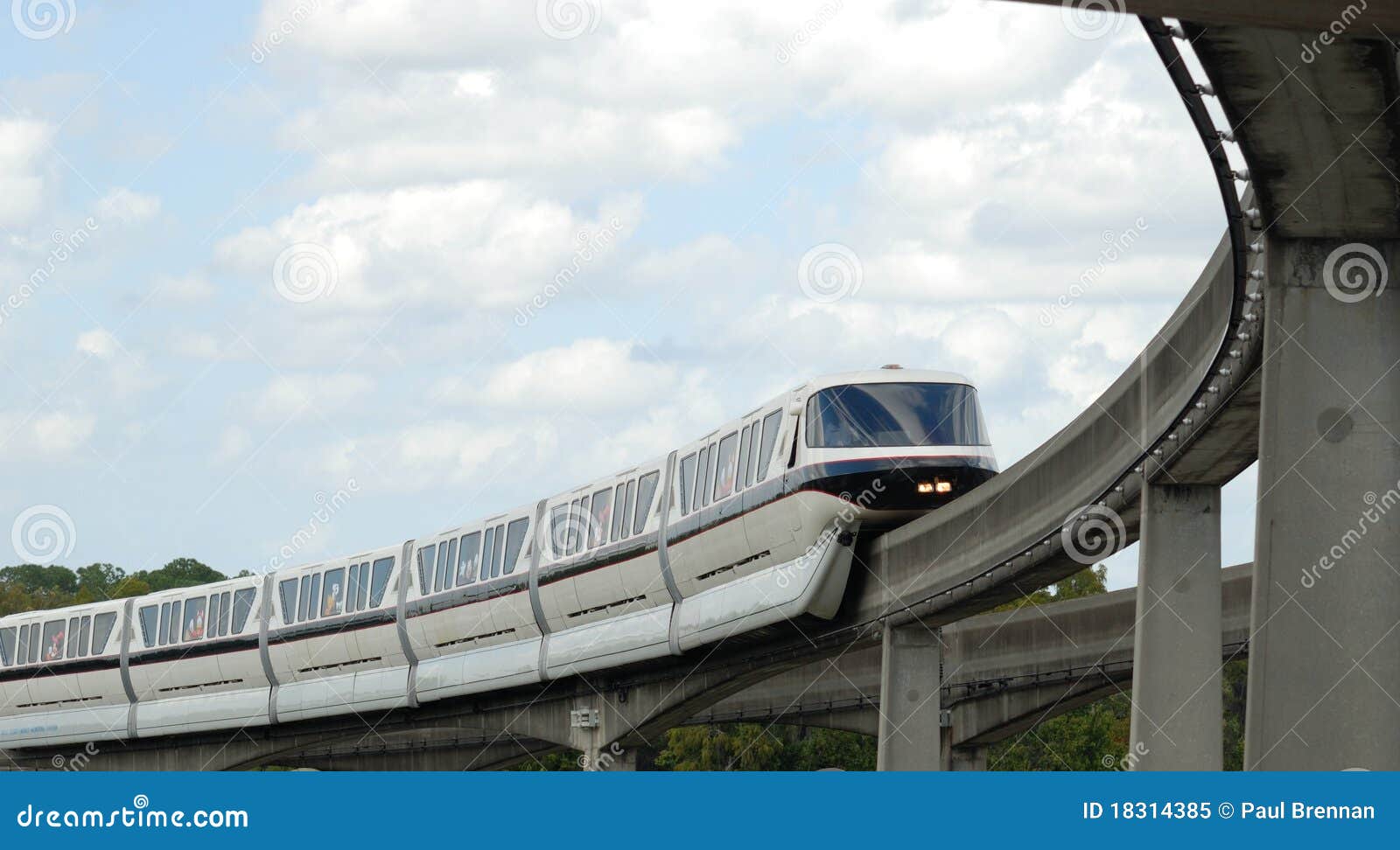 Monorail train editorial image. Image of florida, travel - 18314385
