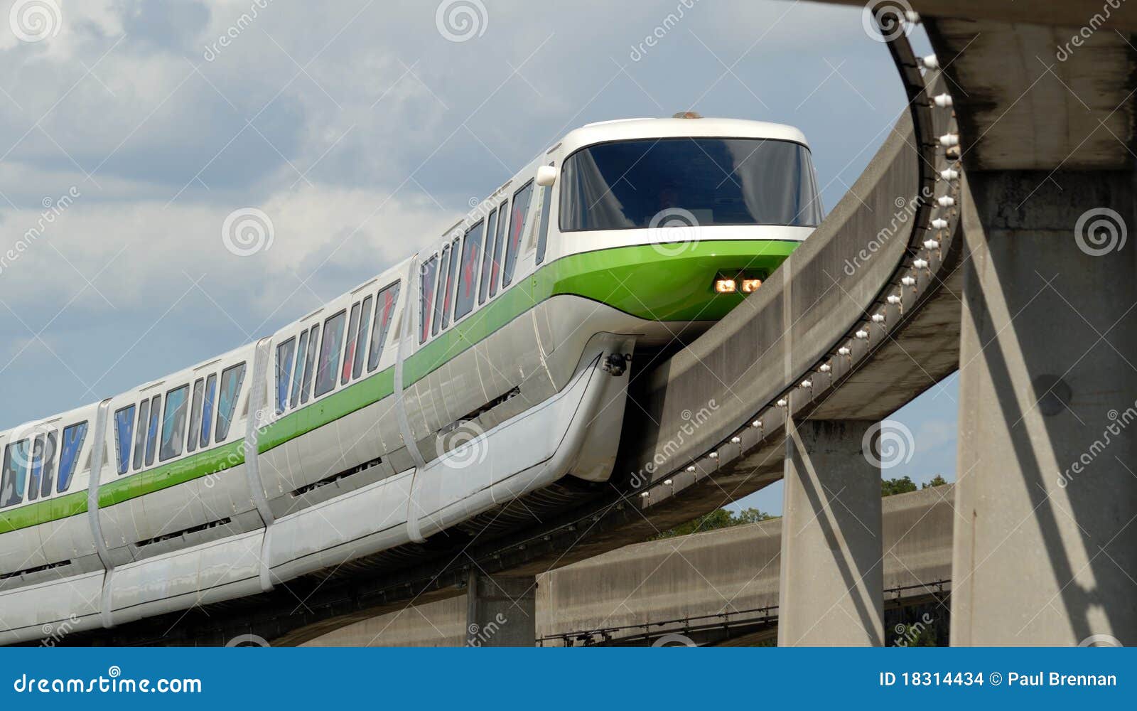 Monorail train editorial stock image. Image of tourism - 18314434