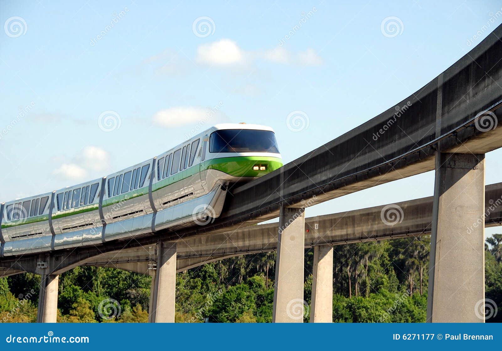 Monorail train stock image. Image of travel, structure - 6271177