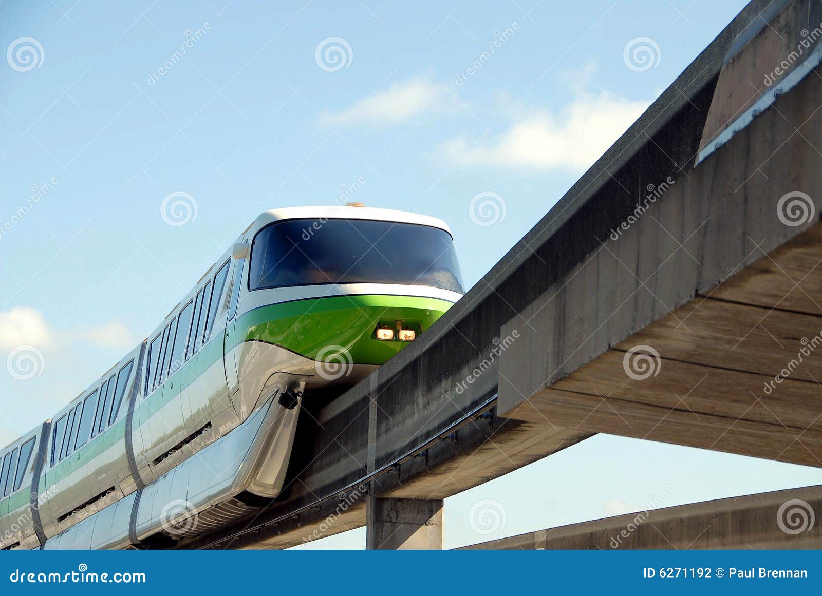 Monorail Train Picture. Image: 6271192