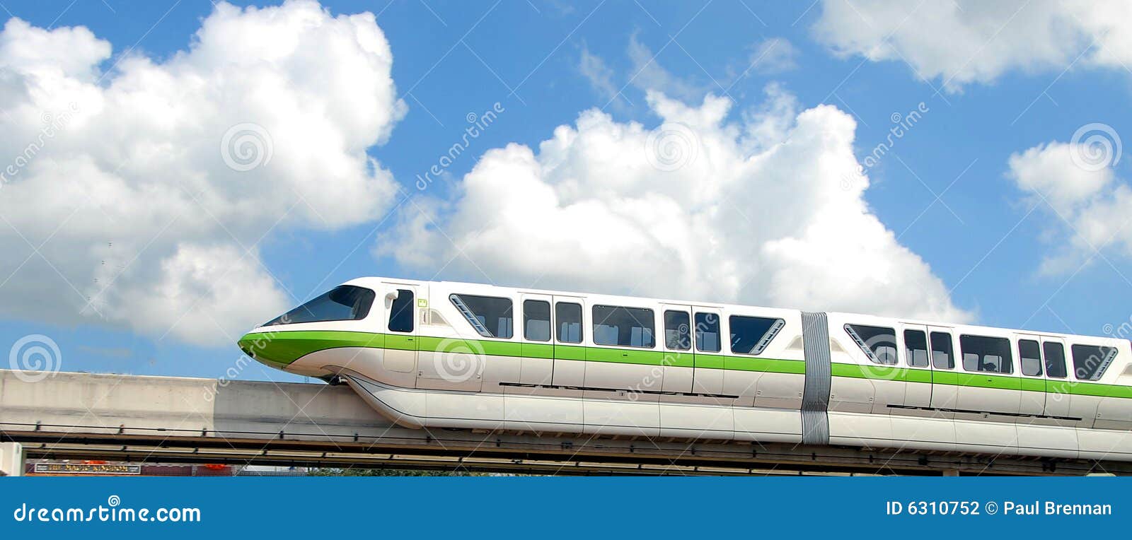 Monorail train stock photo. Image of city, transportation - 6310752