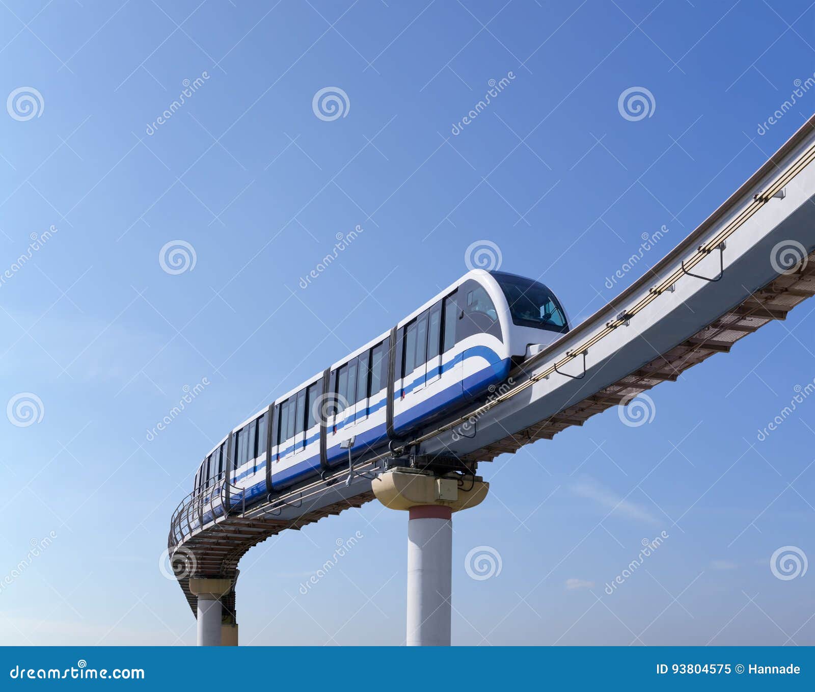 Monorail train against sky stock image. Image of train - 93804575
