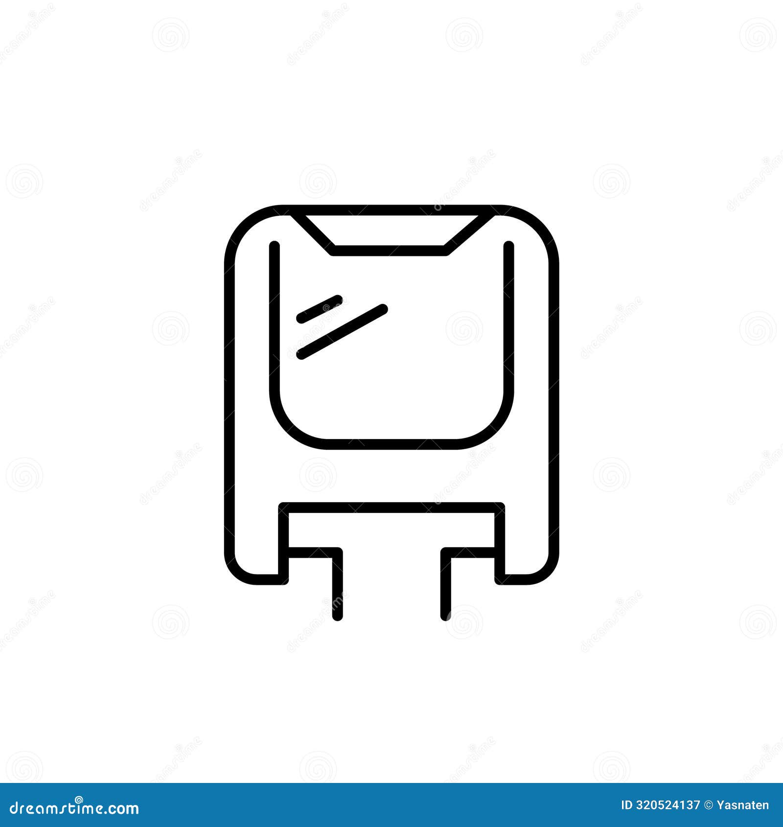 Monorail Train Thin Line Icon, Public Transport Concept, Monorail ...