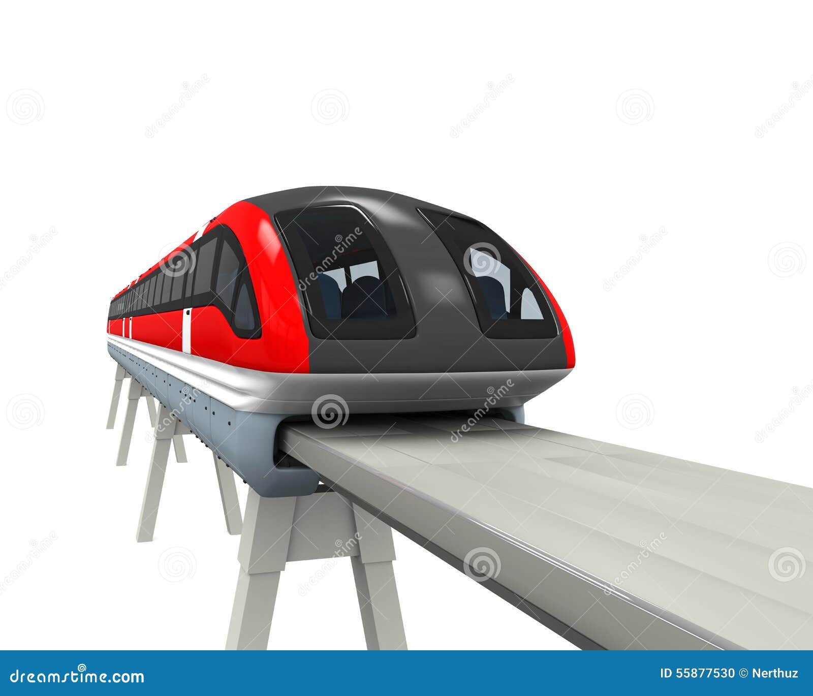 Monorail Train Thin Line Icon, Public Transport Concept, Monorail ...