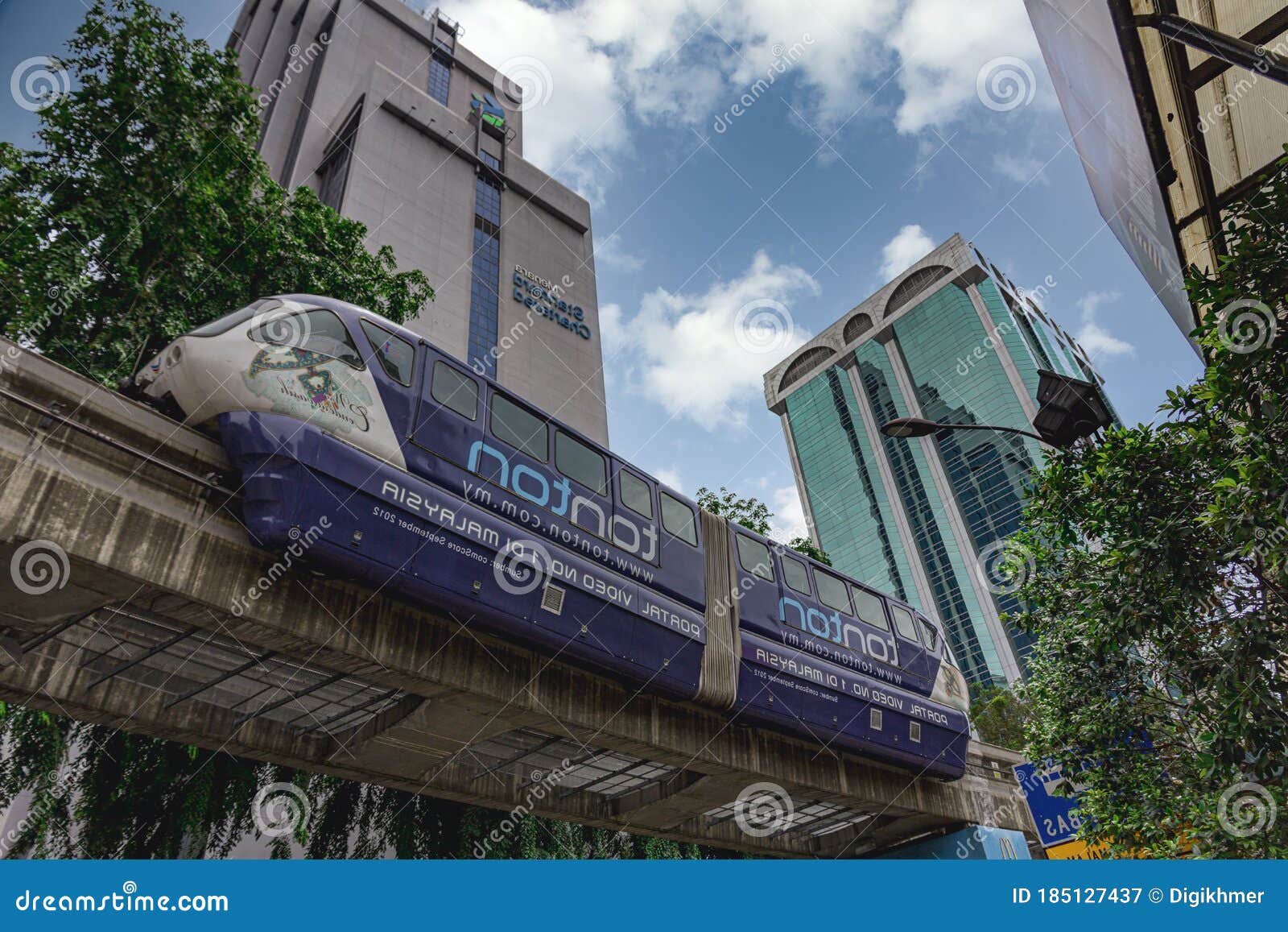 Monorail Train at Kuala Lumpur Editorial Photography - Image of metro ...