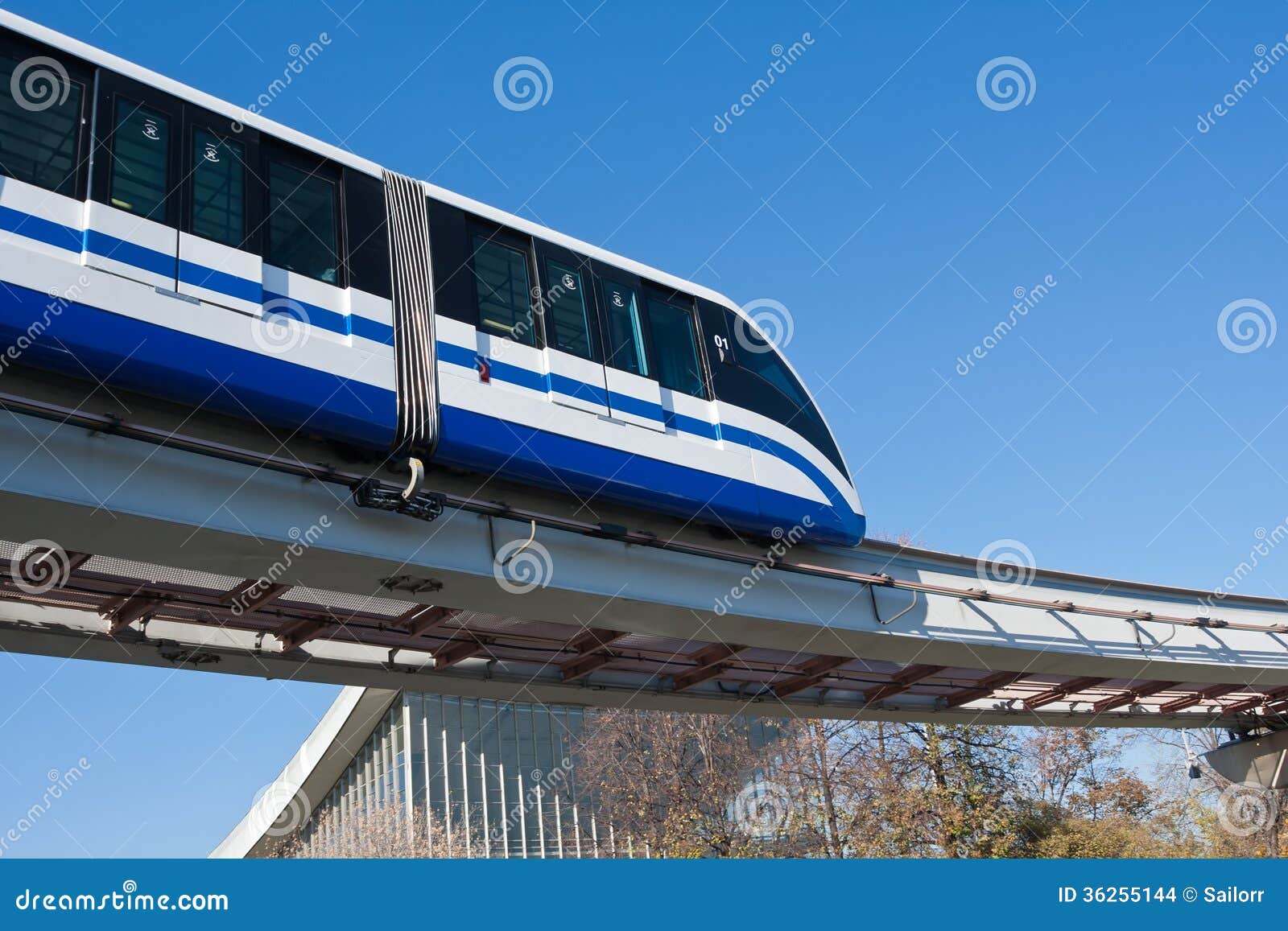 Monorail train stock photo. Image of railroad, motion - 36255144