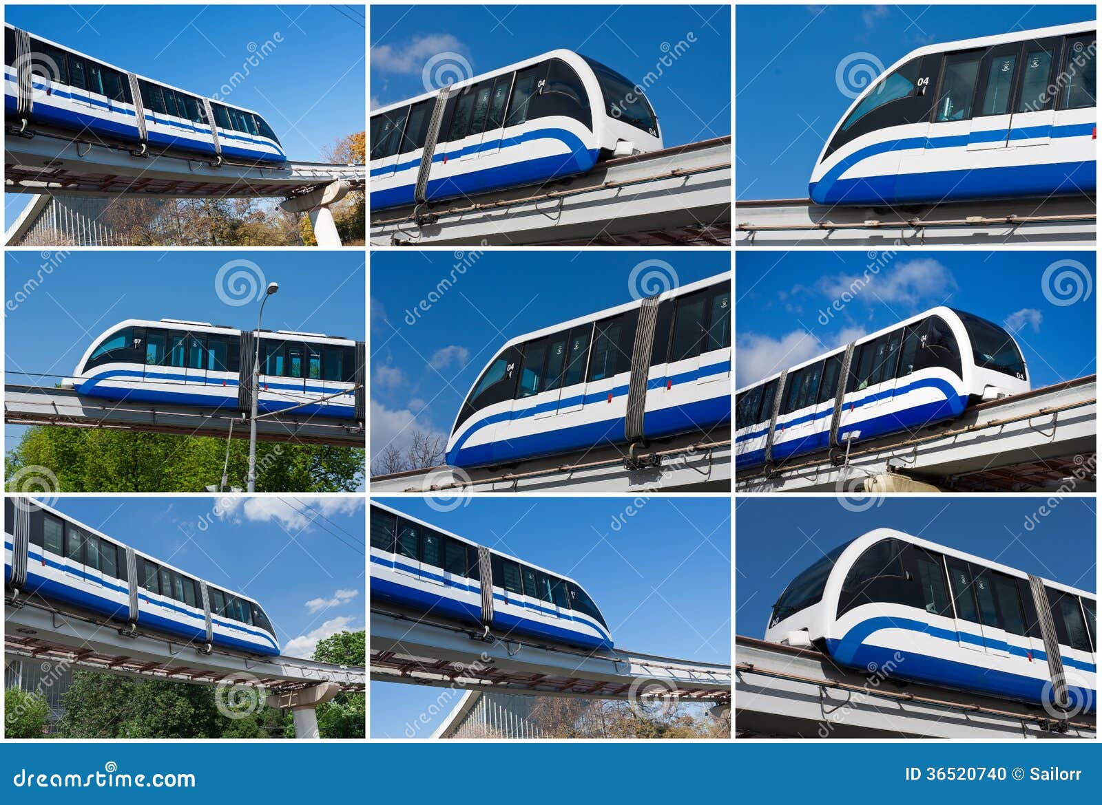 Monorail train stock photo. Image of rail, passenger - 36520740