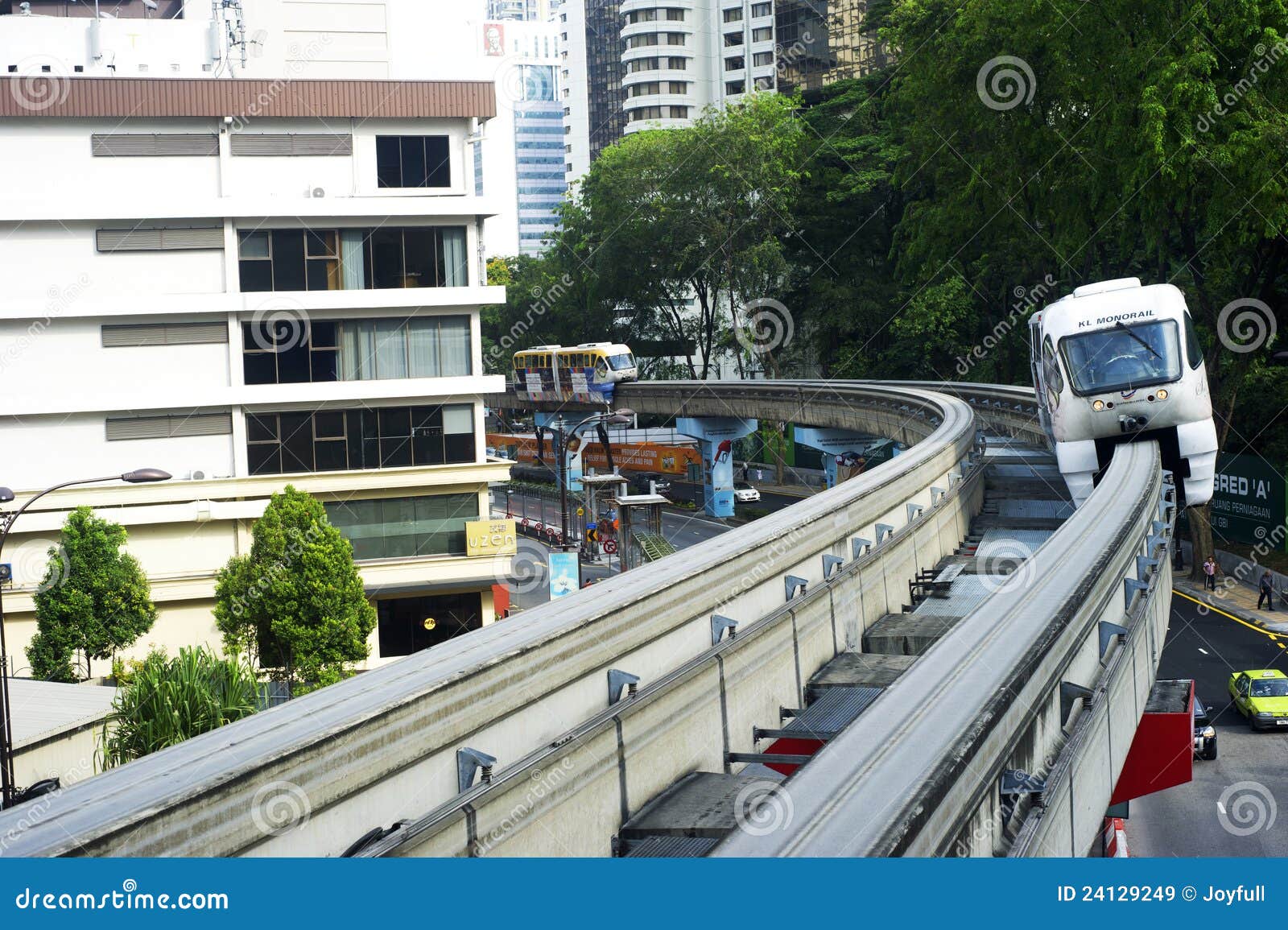 Monorail trains editorial stock image. Image of departure - 24129249