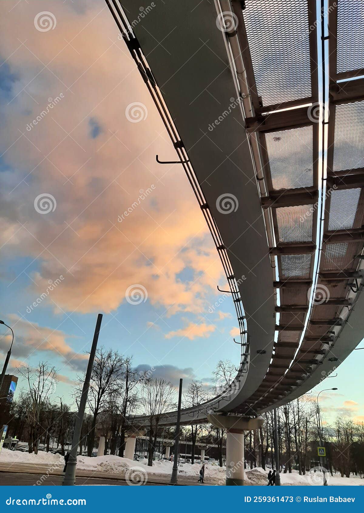 Monorail stock image. Image of reflection, sunlight - 259361473