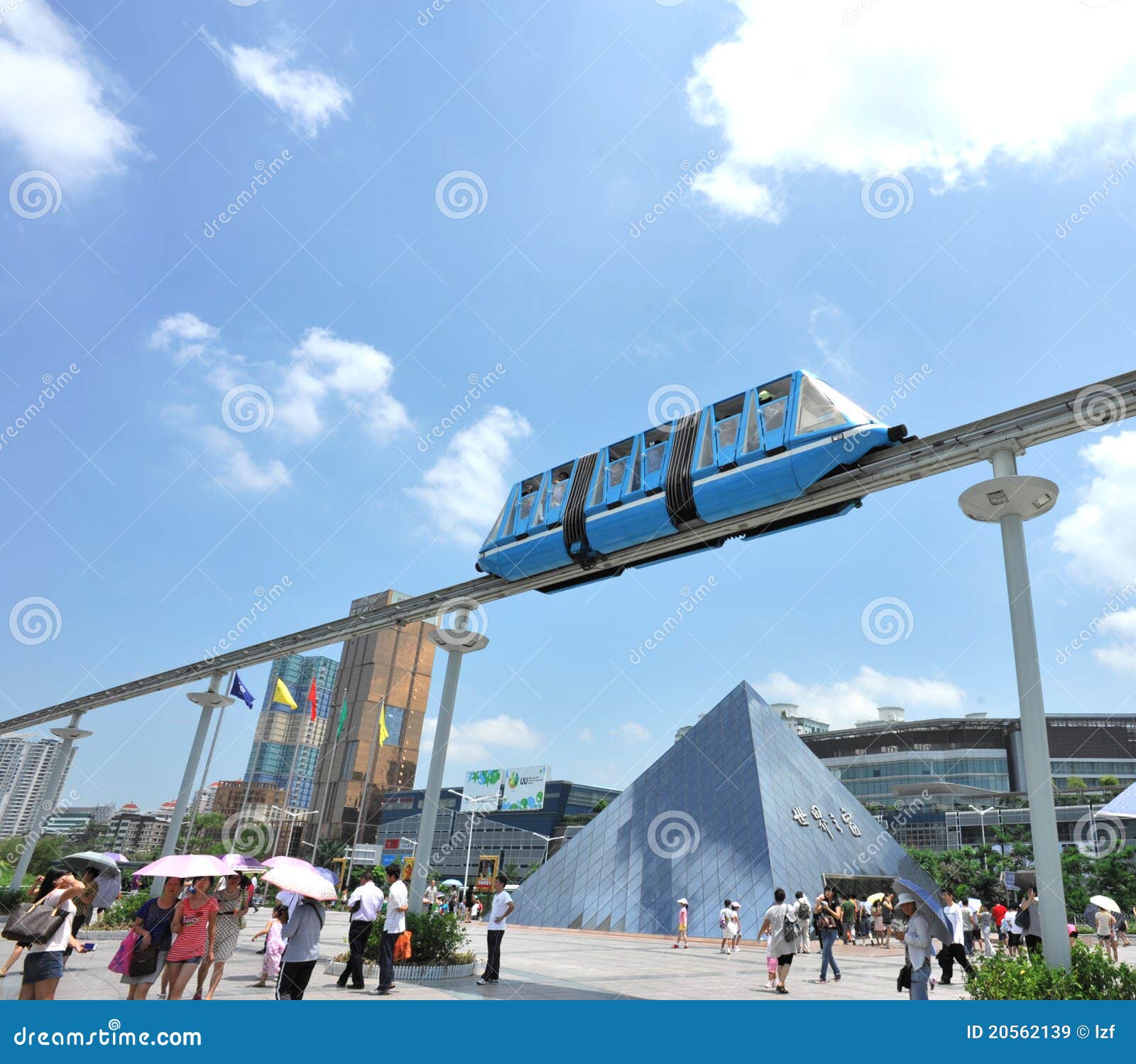 Monorail in Window of World Park,shenzhen Editorial Stock Image - Image ...
