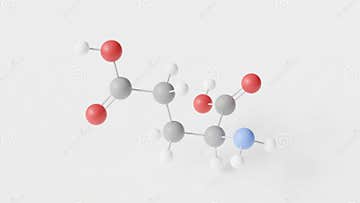 Monosodium Glutamate Molecule 3d, Molecular Structure, Ball and Stick ...