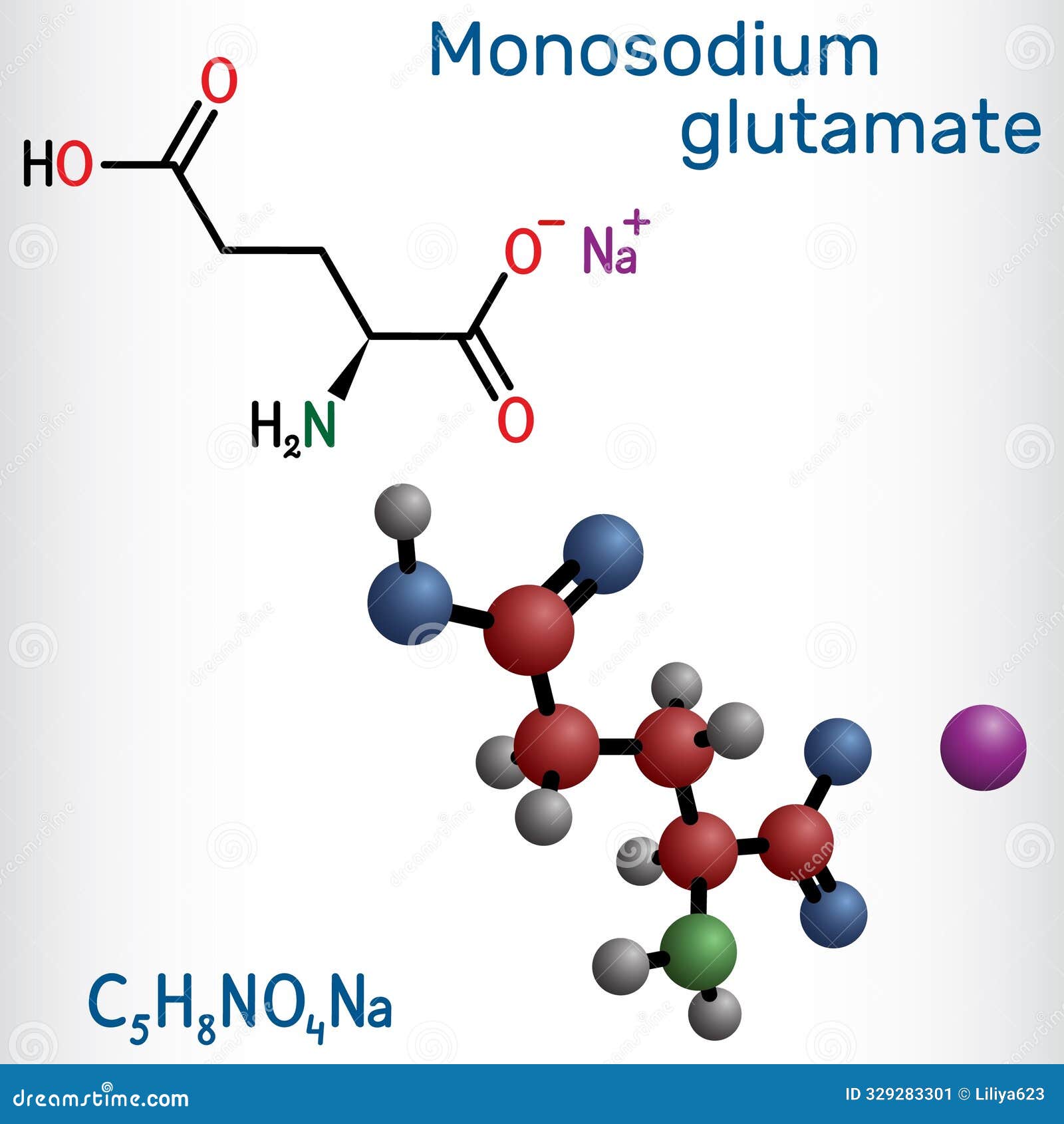 Monosodium Glutamate, MSG, Sodium Glutamate Molecule. it is Flavor ... Monosodium Glutamate, MSG, Sodium Glutamate Molecule. it is Flavor ...