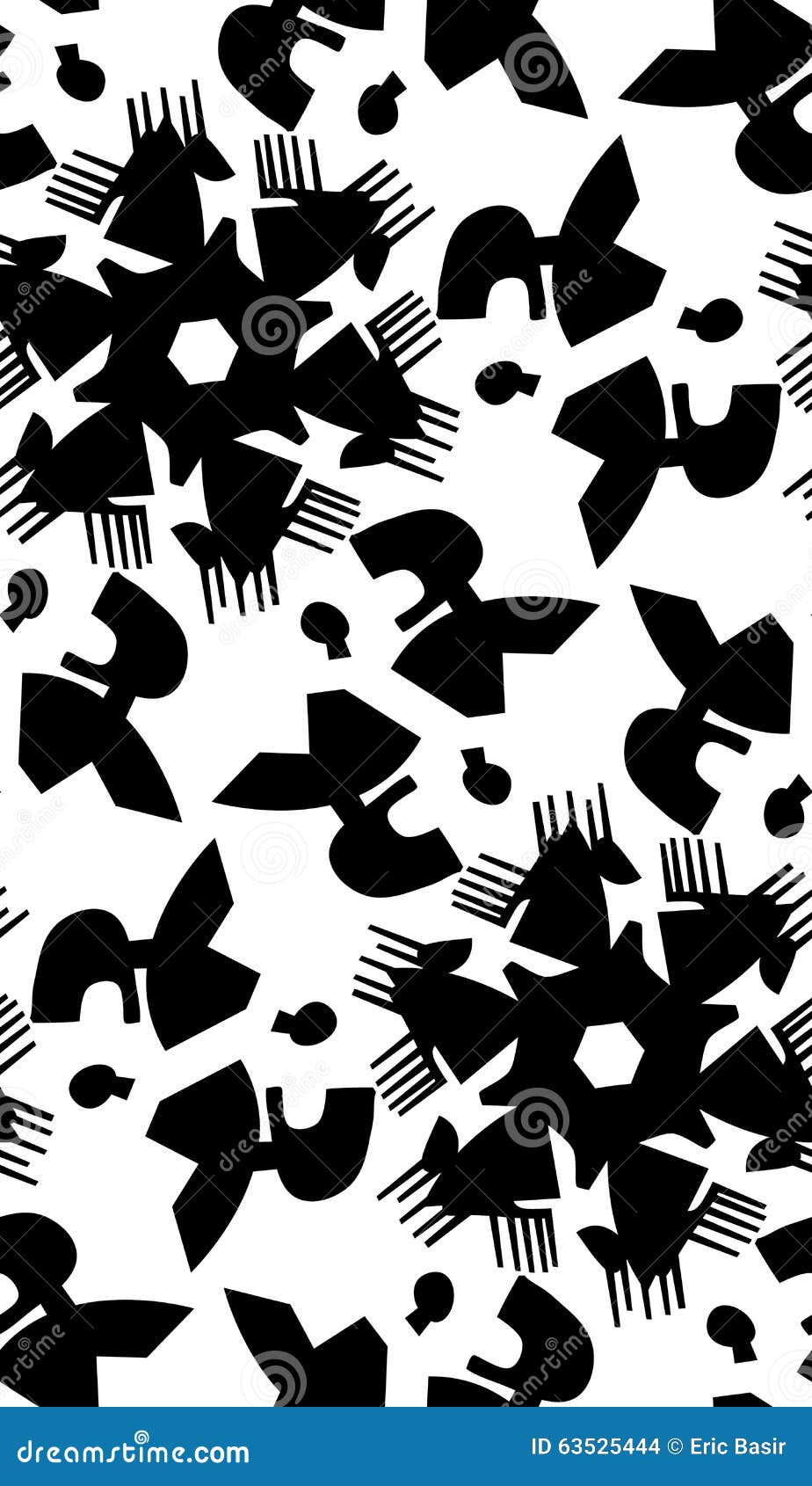 Monotone Repeating Abstract Heads Stock Illustration - Illustration of ...