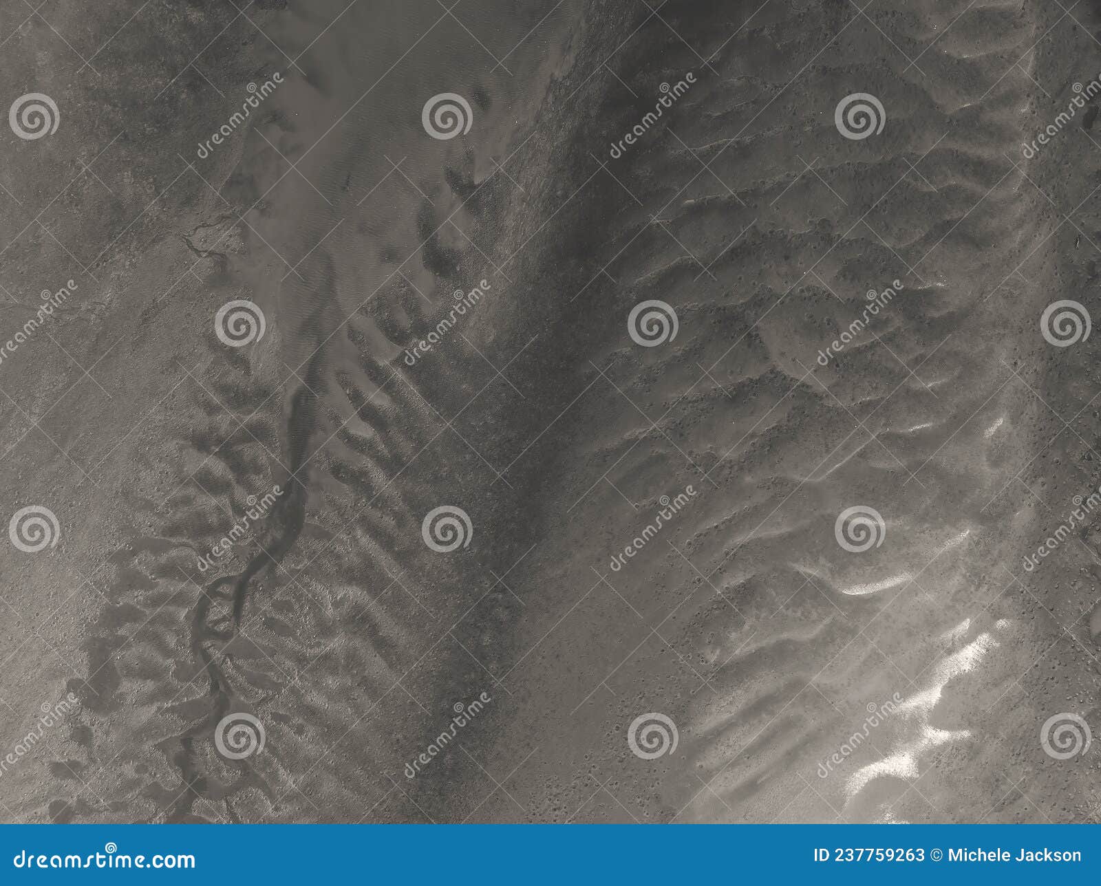 Monotone of Sand Patterns with Sun Highlight Stock Image - Image of ...