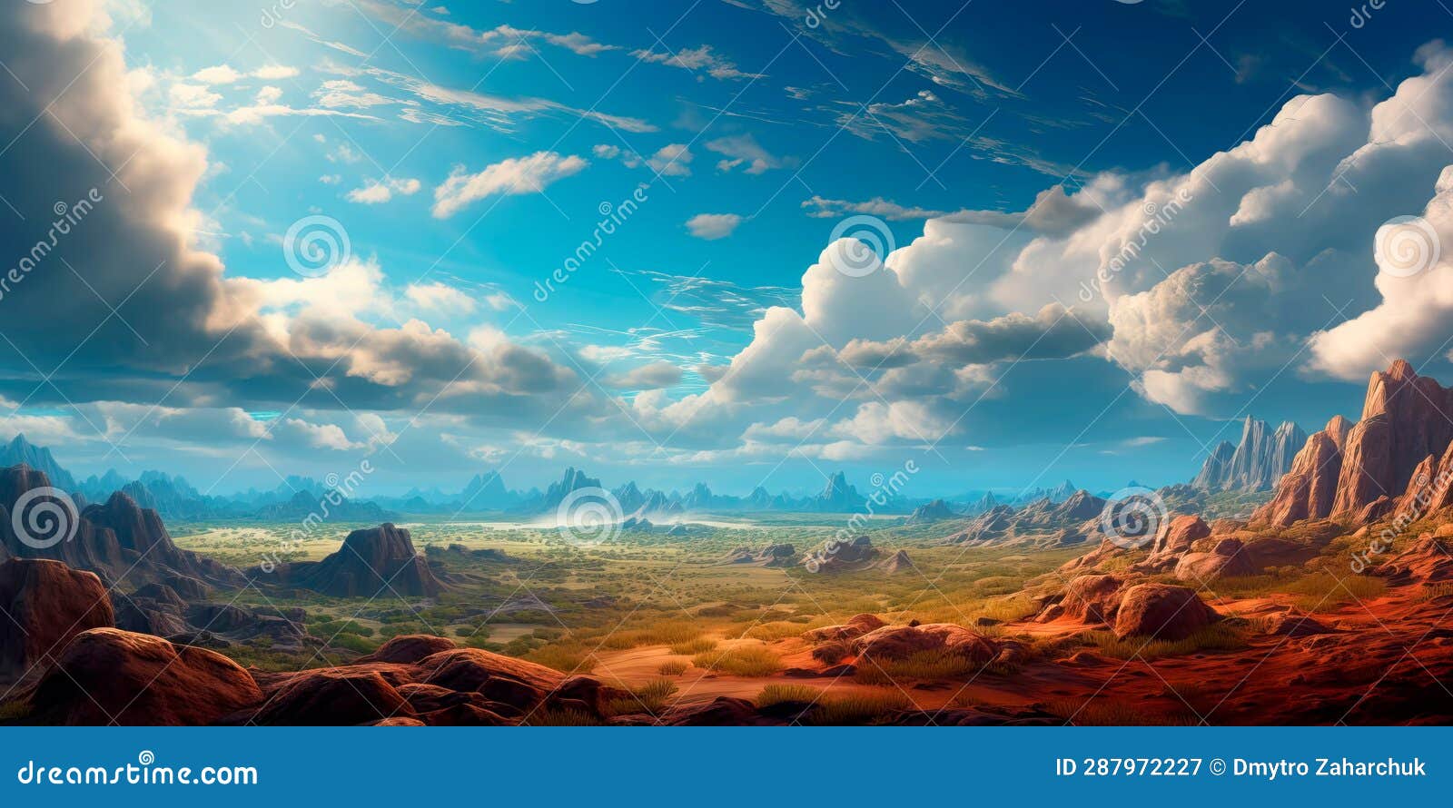 Monotonous Landscape with a Limited Number of Elements, Creating ...