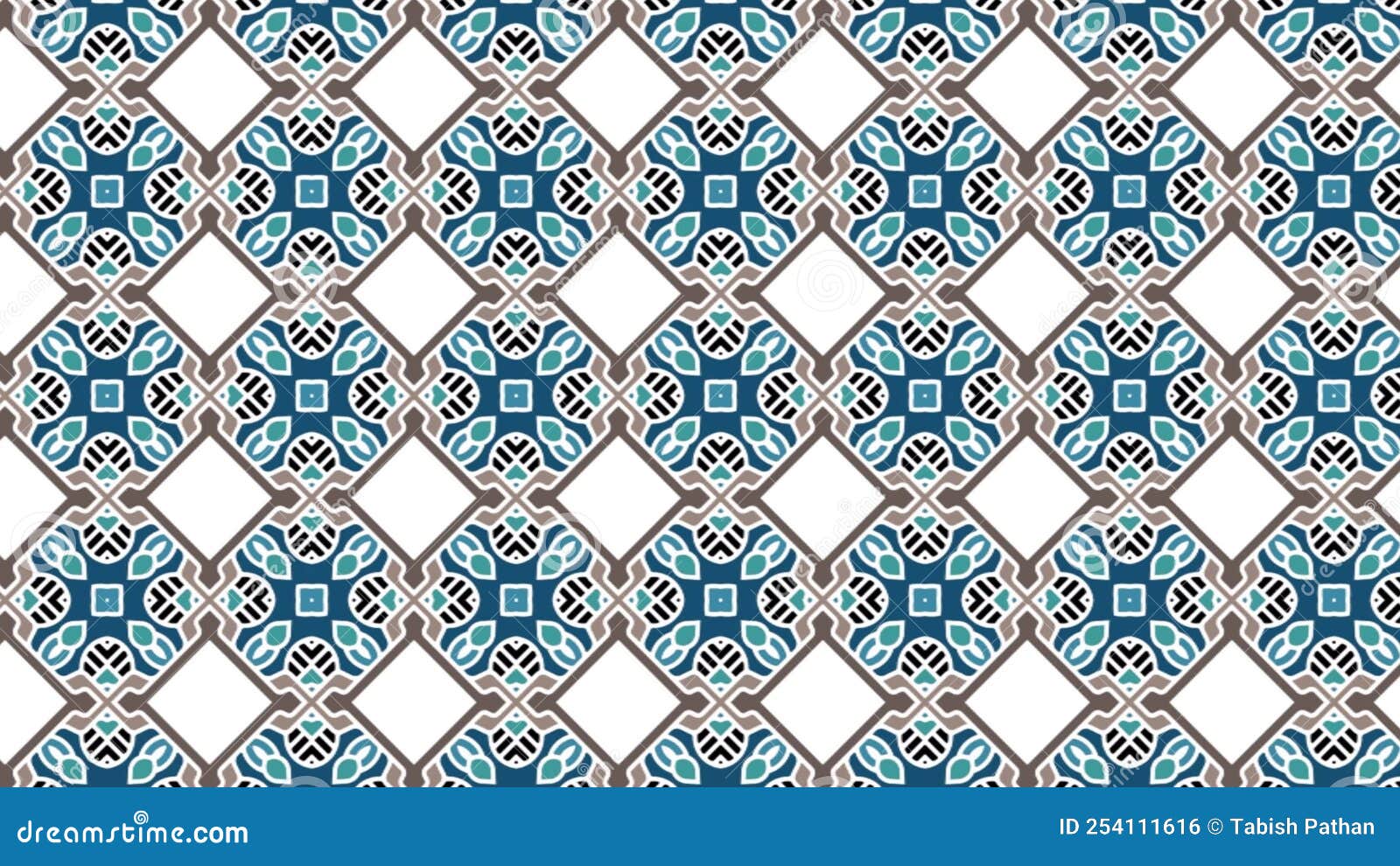 Monotonous Quadrilateral Geometric Pattern. Panning Stock Footage ...