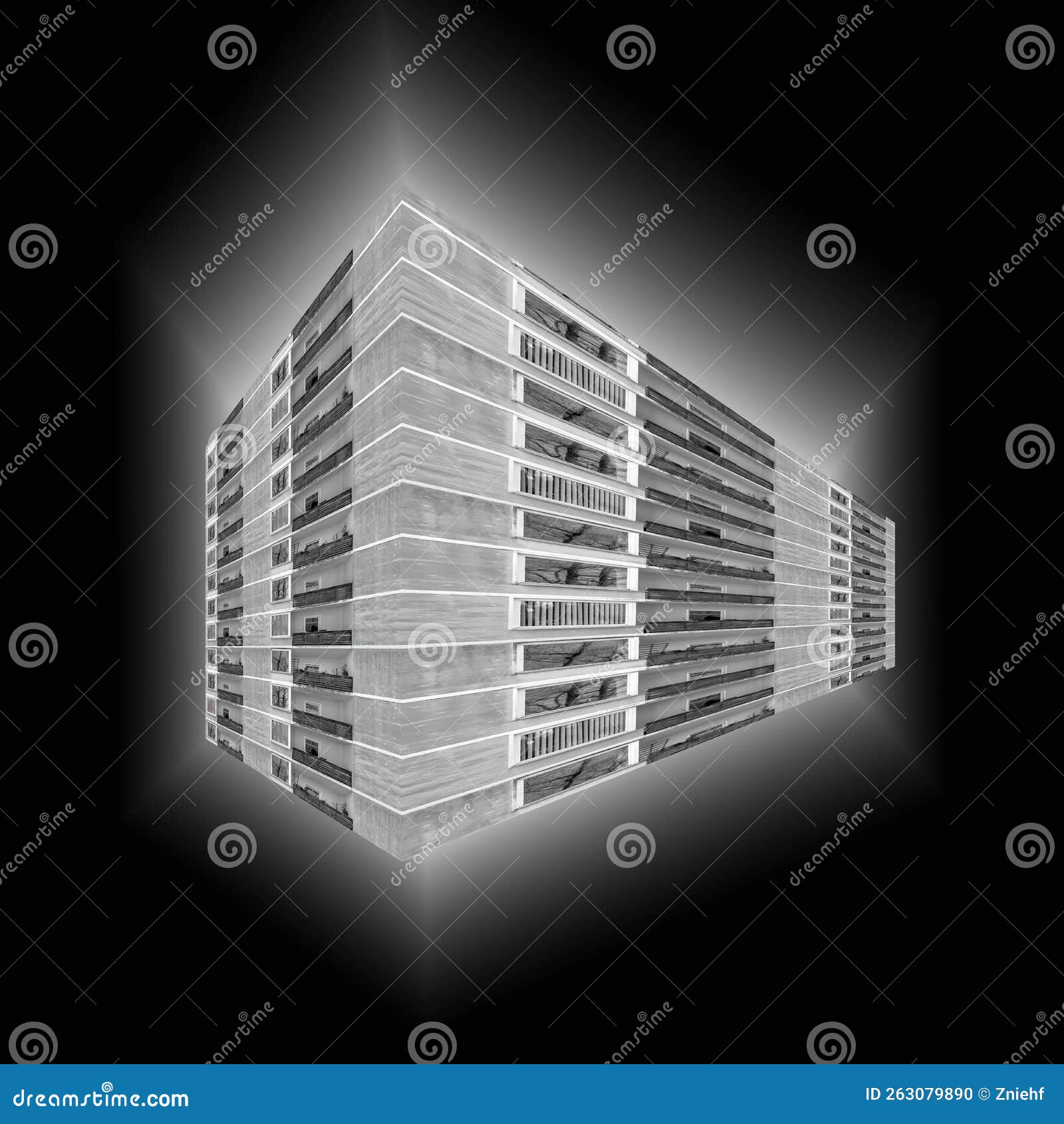 Monotonous Skyscraper, Abstract Composite Stock Photo - Image of ...