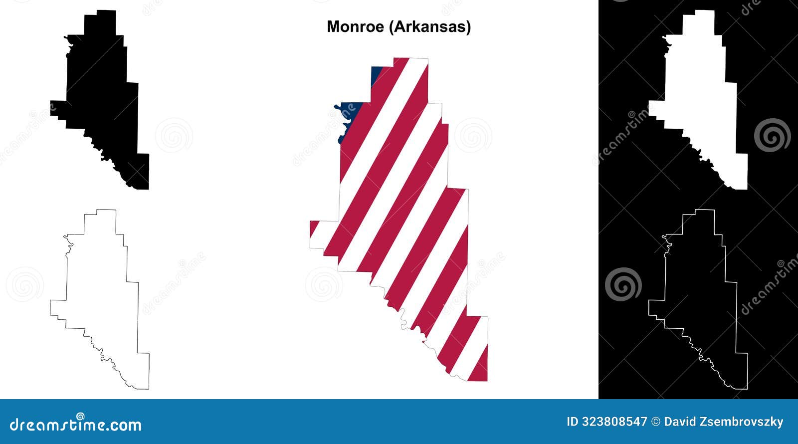 Monroe outline map stock illustration. Illustration of detailed - 323808547