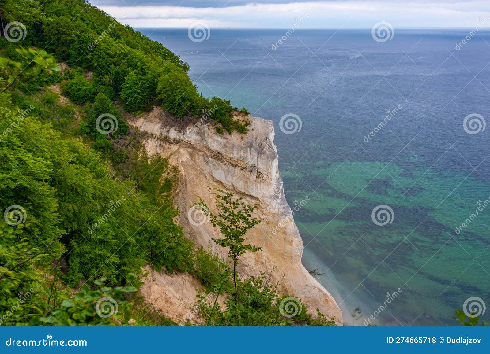 Mons Klint White Cliffs in Denmark Stock Photo - Image of seaside ...
