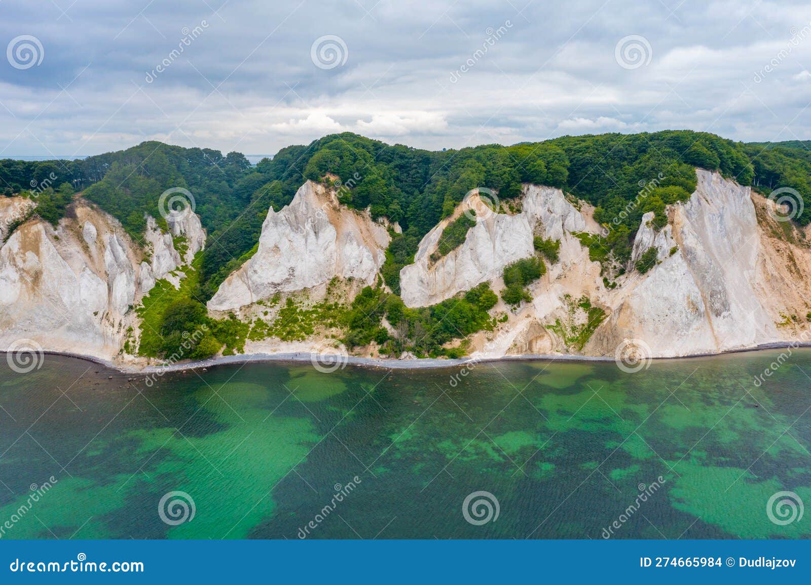 Mons Klint White Cliffs in Denmark Stock Photo - Image of beach ...