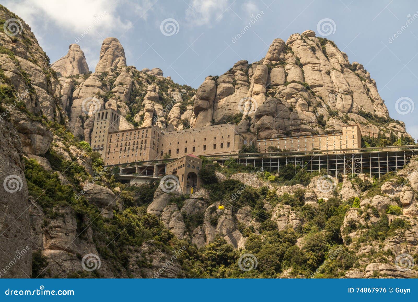 The Monserrat Abby stock photo. Image of catalonia, landmark - 74867976