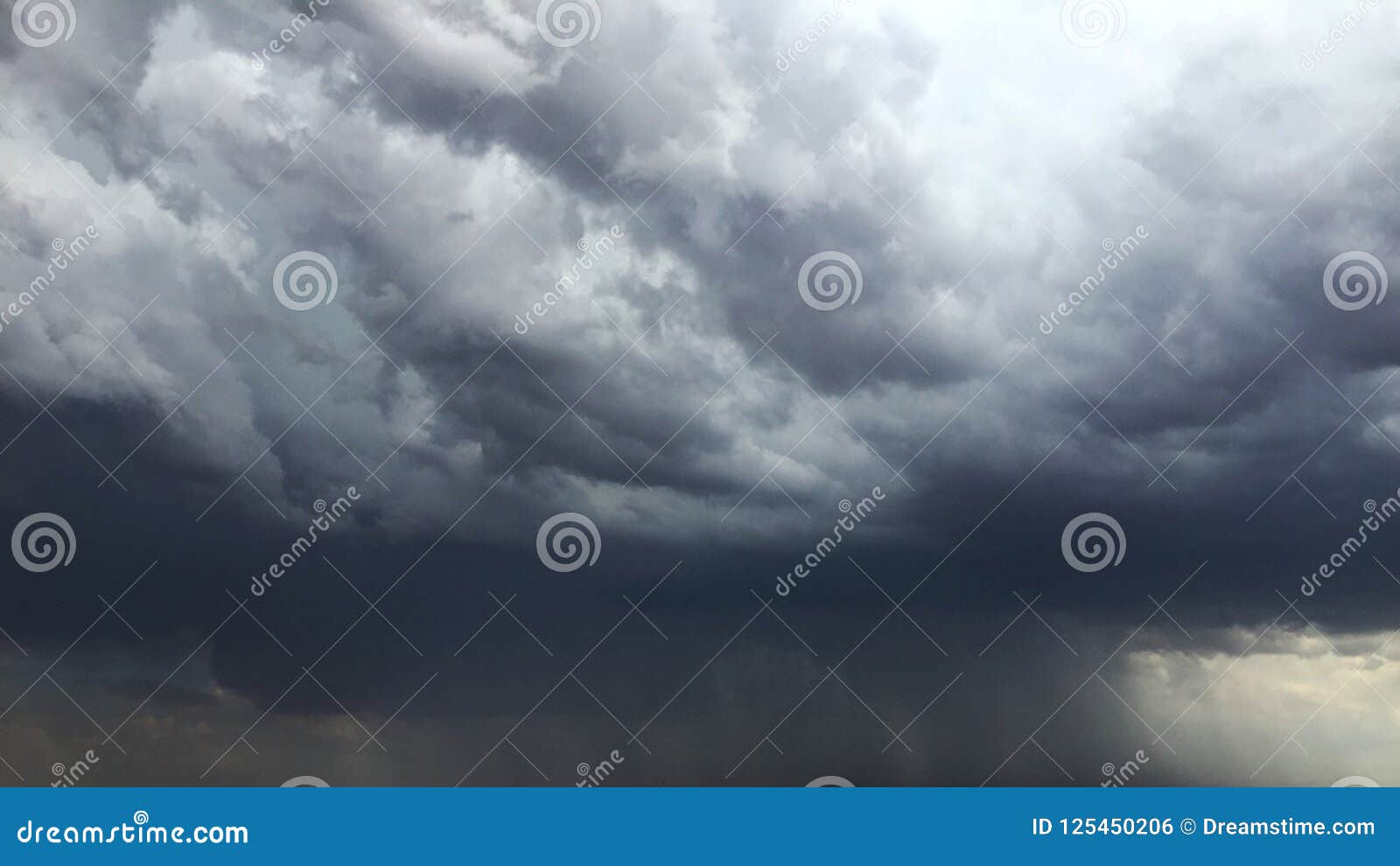 Monsoon Clouds First Hard Precipitations Stock Photo - Image of ...