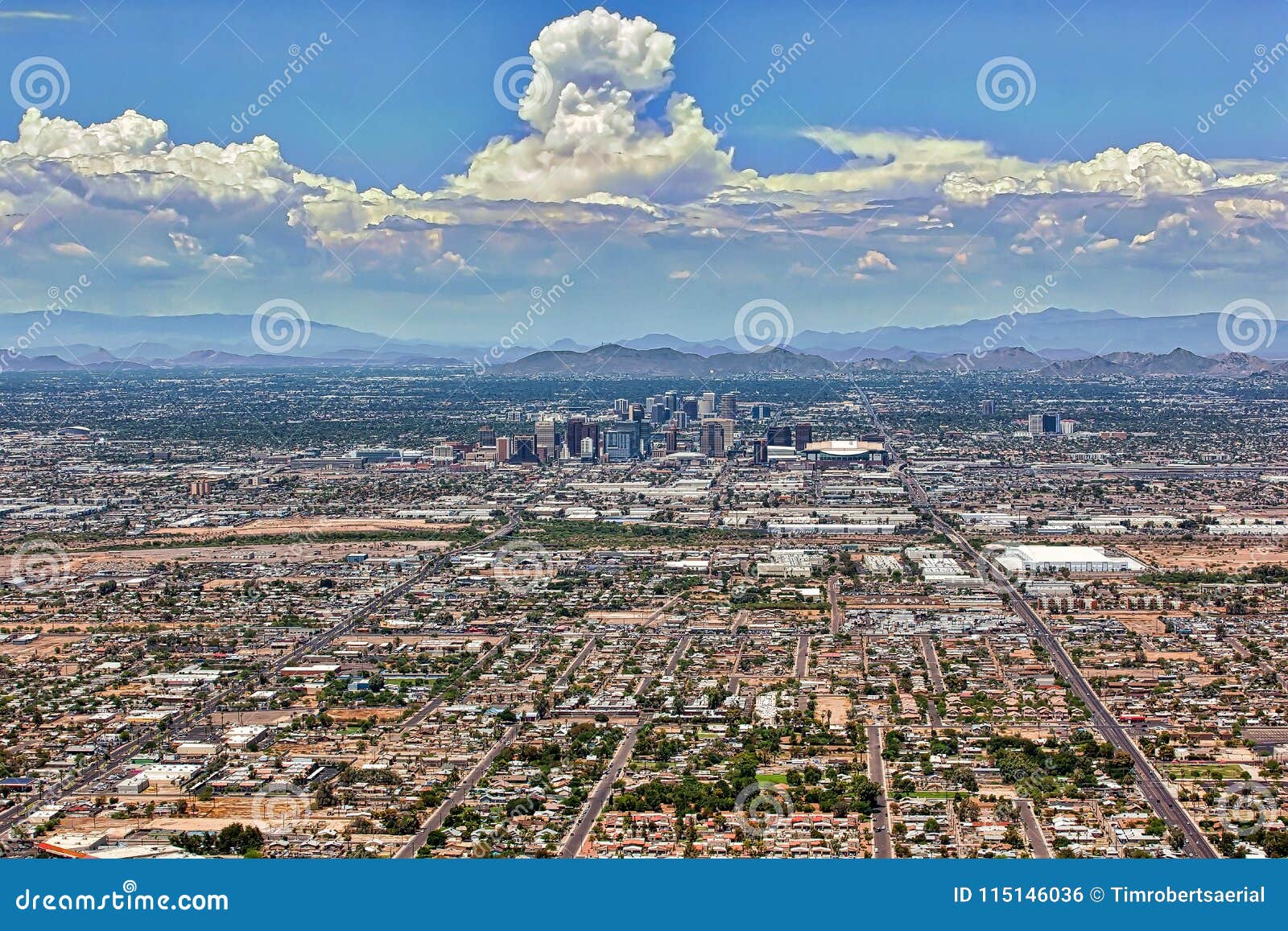 Monsoon Clouds Over Phoenix Stock Photo - Image of formation, view ...