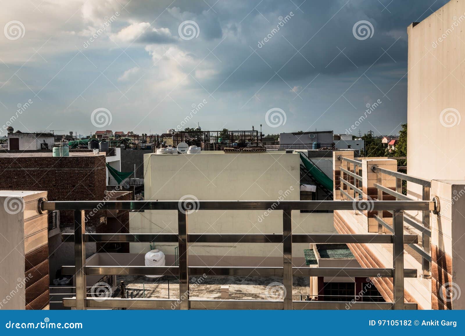 Monsoon is Coming editorial photography. Image of roof - 97105182