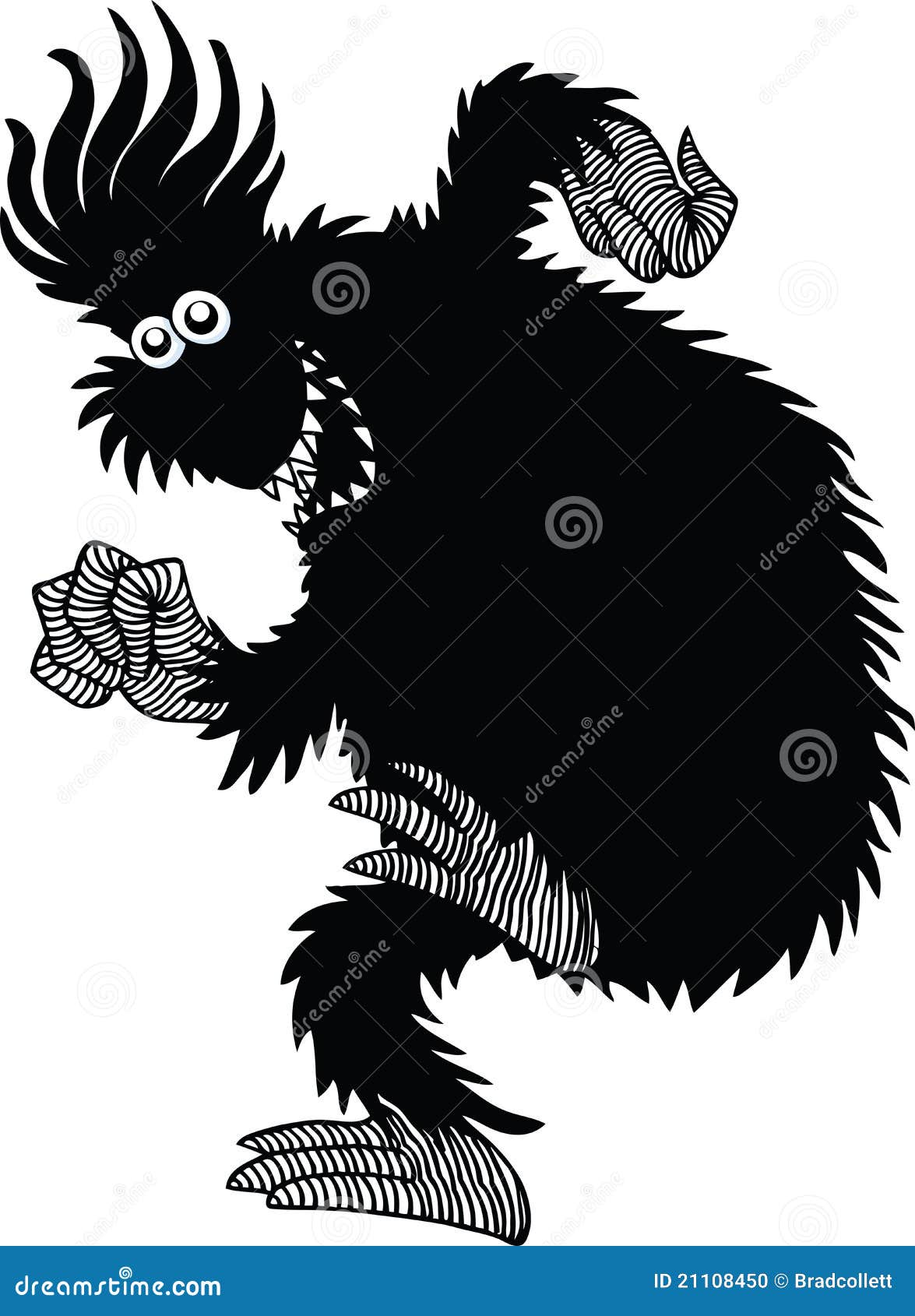 Monster stock vector. Illustration of isolated, haunted - 21108450
