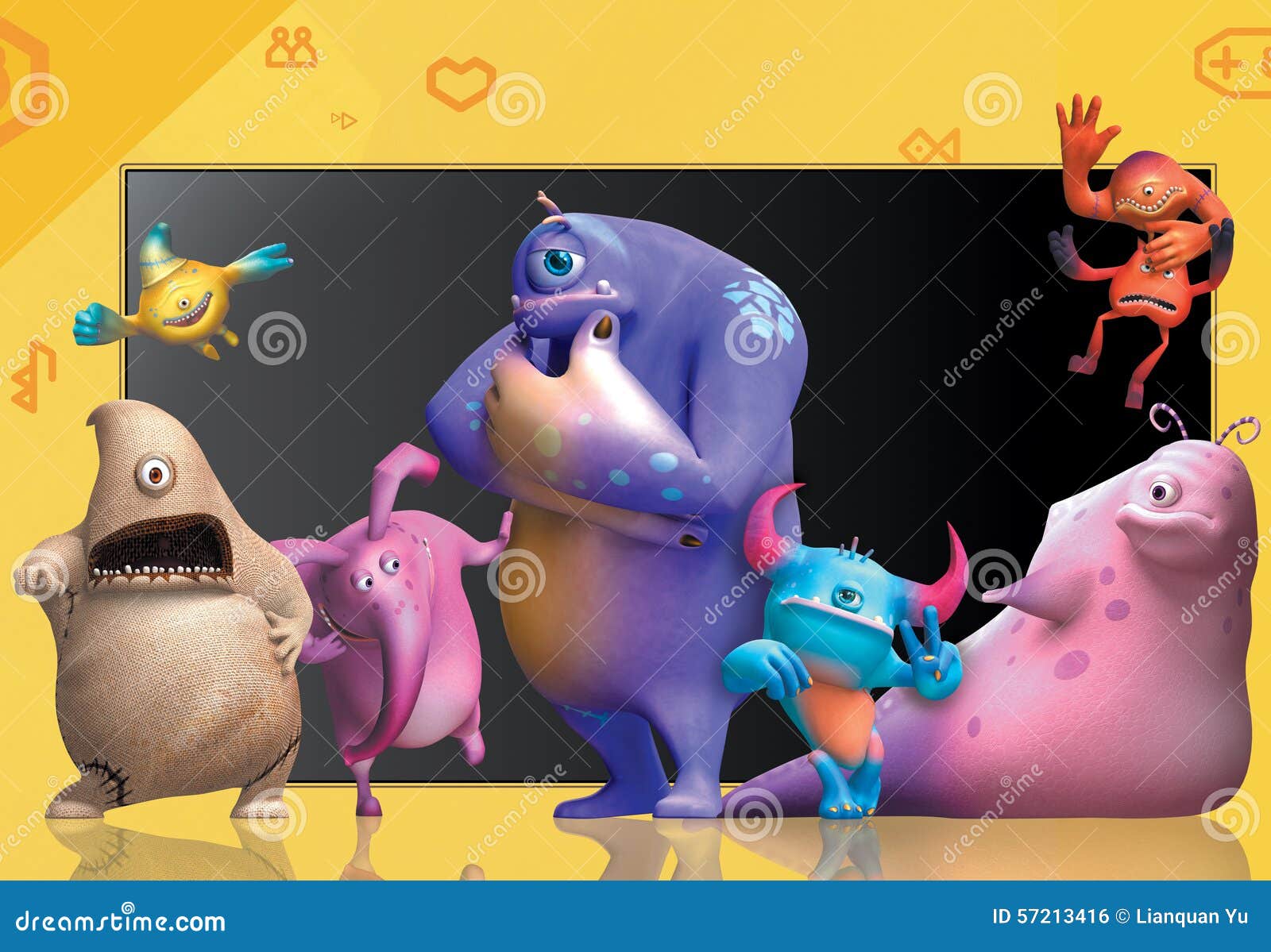 Lovable Monster Stock Illustrations – 378 Lovable Monster Stock ...