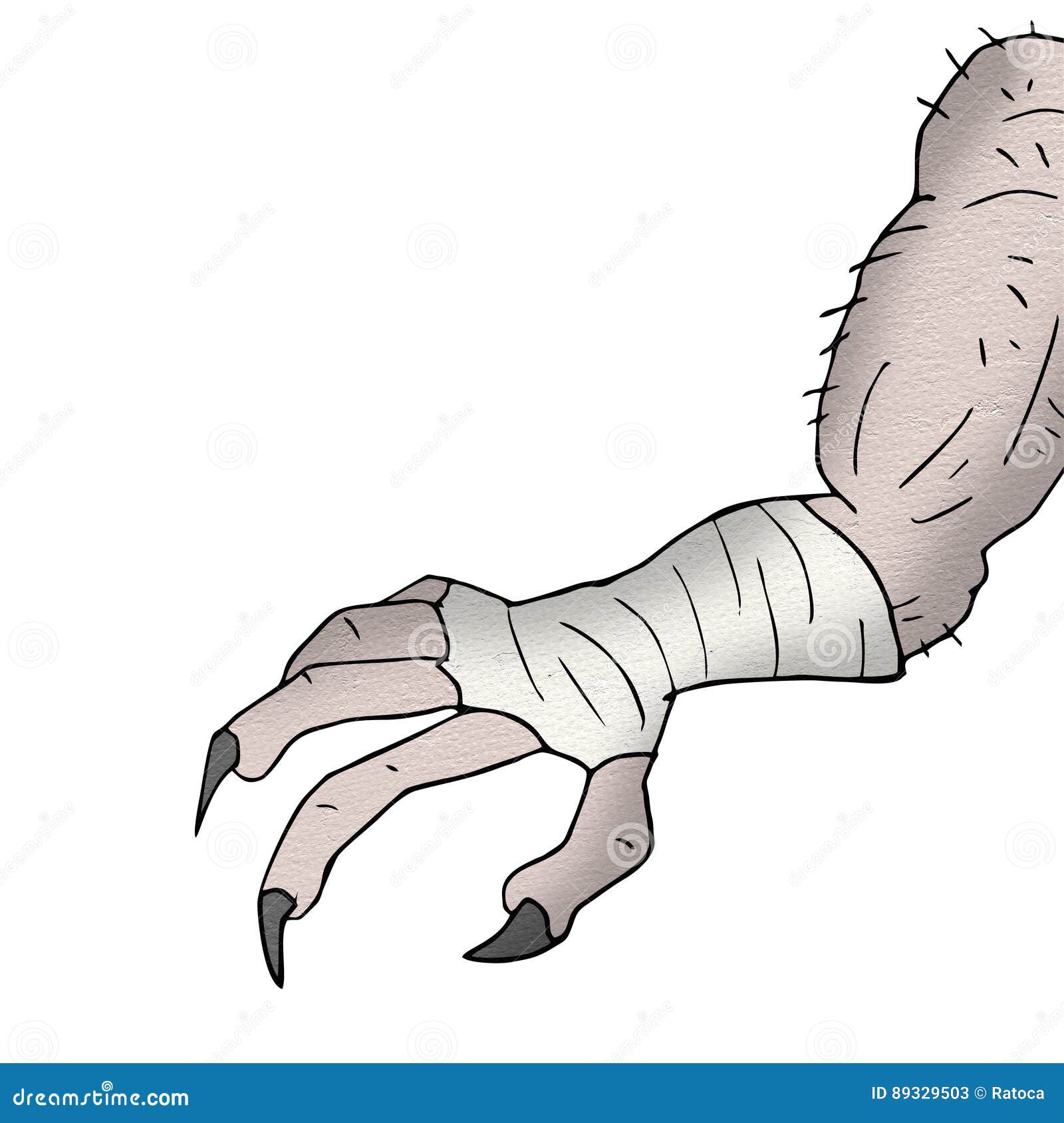 Monster arm stock illustration. Illustration of monster - 89329503