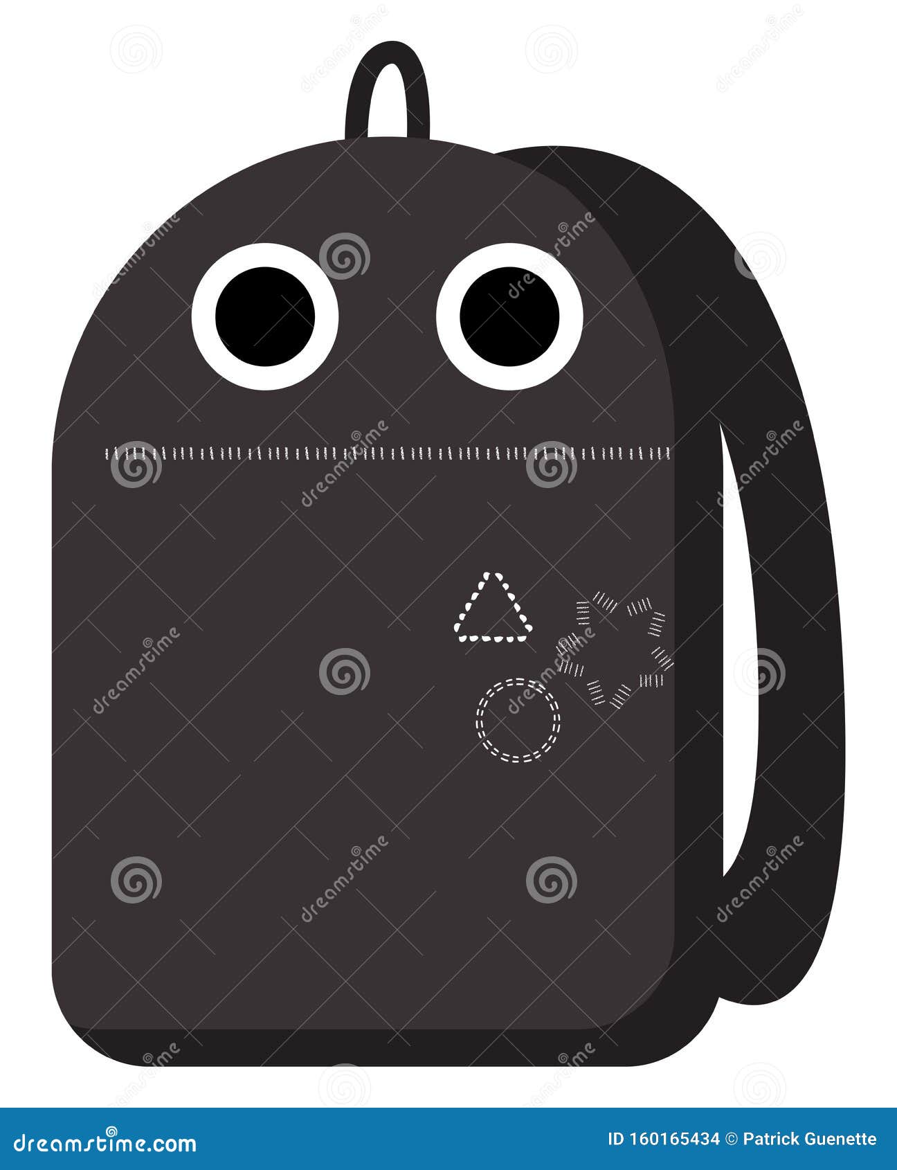 A Monster Backpack, Vector or Color Illustration Stock Vector ...