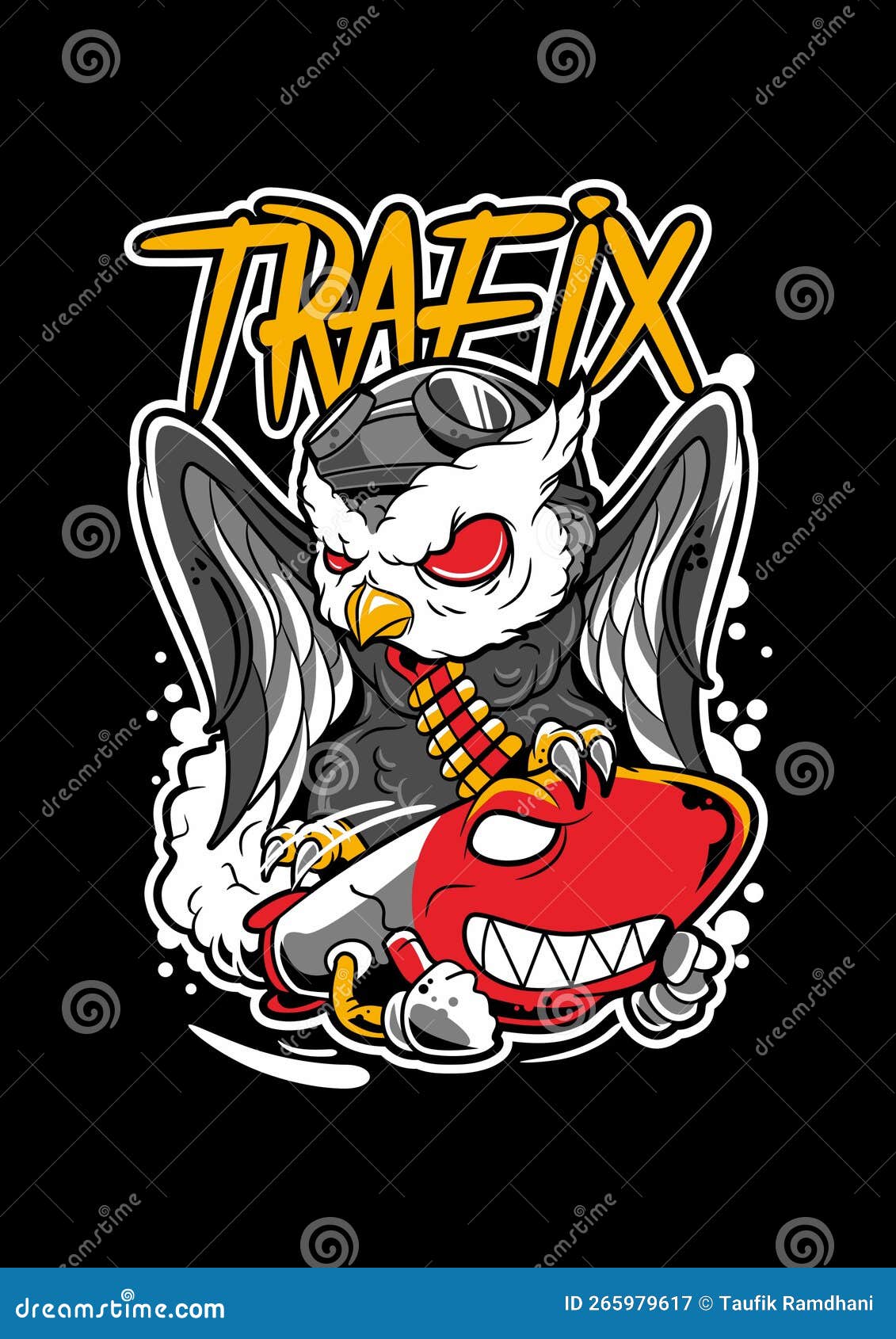 A Monster Bird Species And A Head Shaped Like A Human Brain Royalty ...