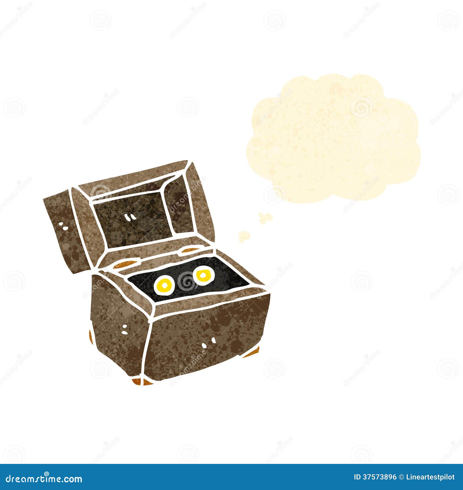 Monster in Box Retro Cartoon Stock Vector - Illustration of cartoon ...