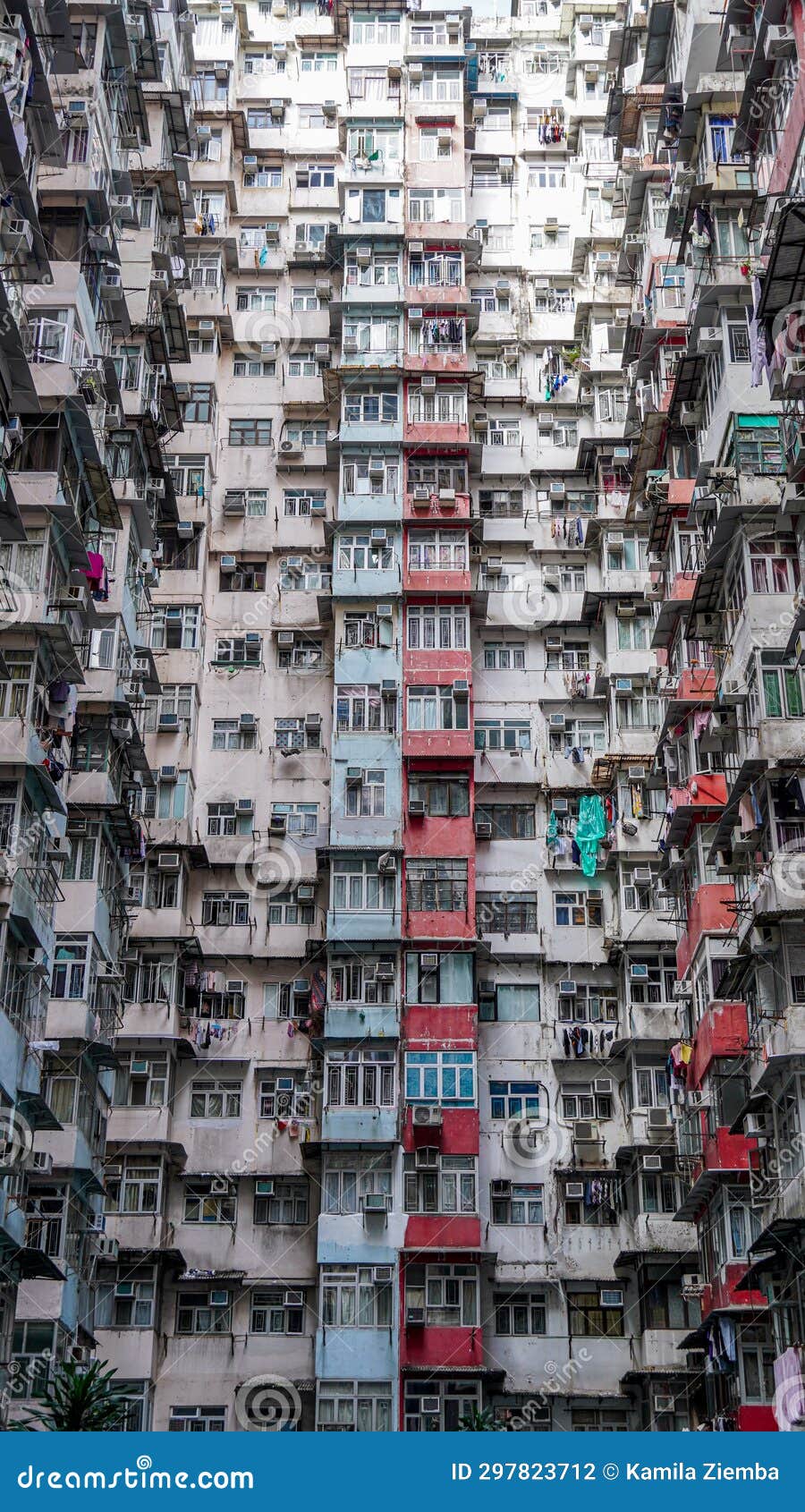 Monster Building Hong Kong Scene Architecture View Stock Photo - Image ...